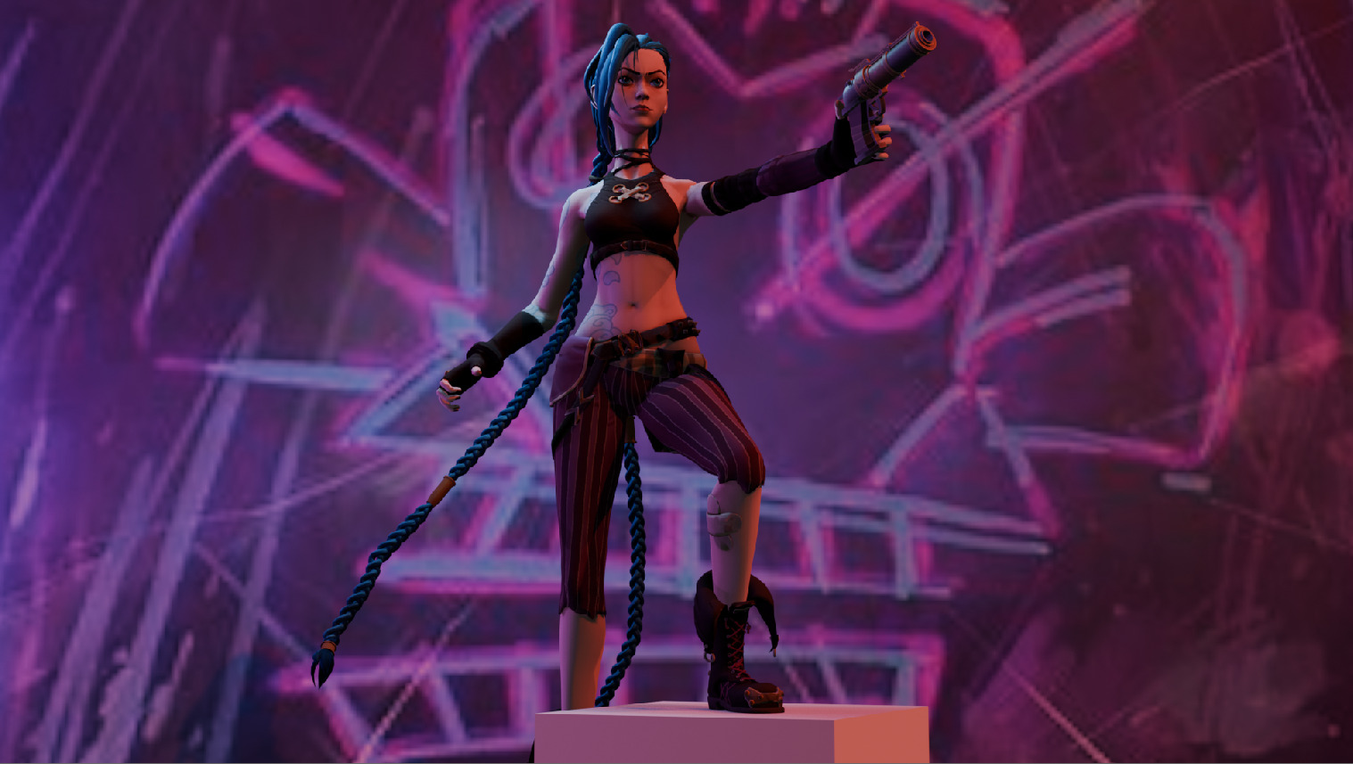 Jinx Arcane Rig free 3D model rigged | CGTrader