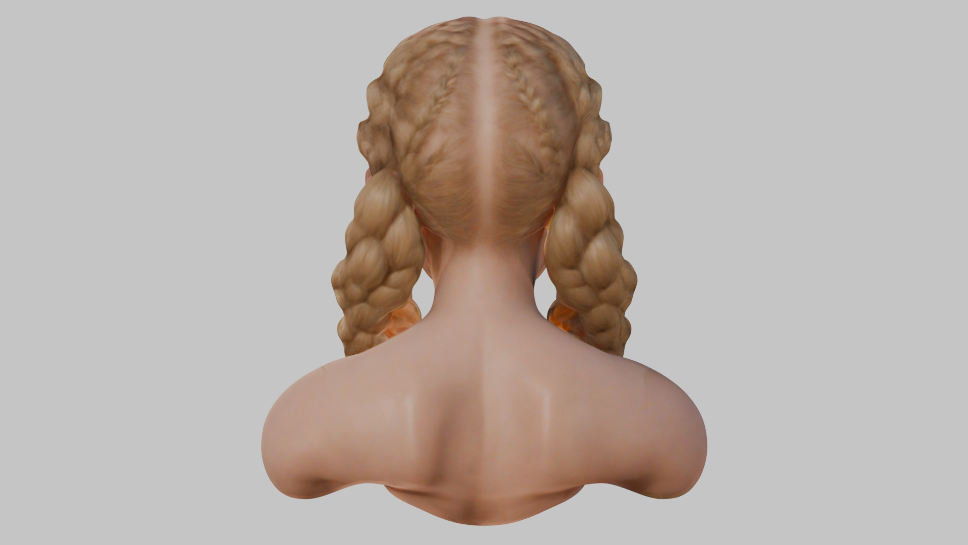 3D model Medieval Fantasy Cute Teen Blonde Girl Head Bust VR / AR / low-poly | CGTrader