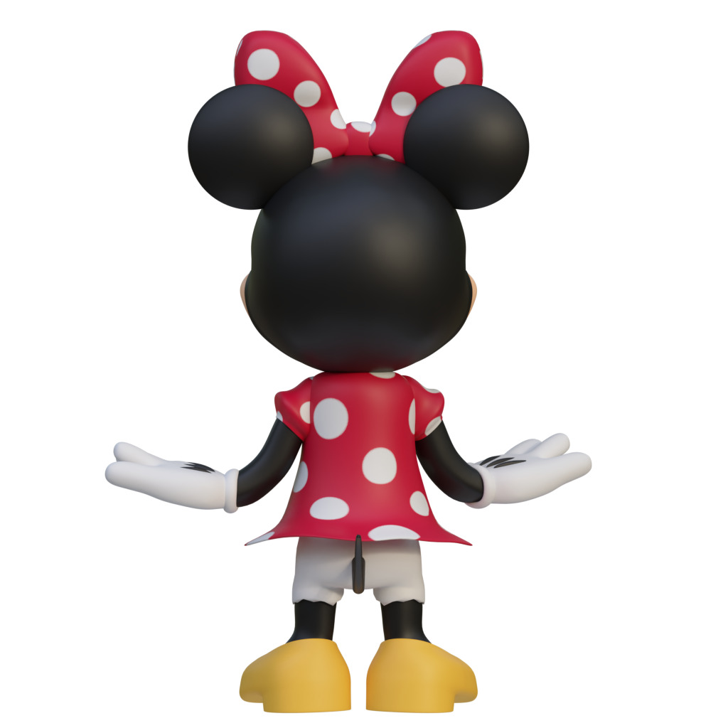 Minnie Mouse free 3D model 3D printable | CGTrader