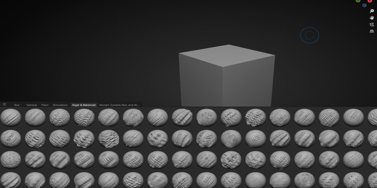 100 Giger and Beksinski Brushes 3D model | CGTrader