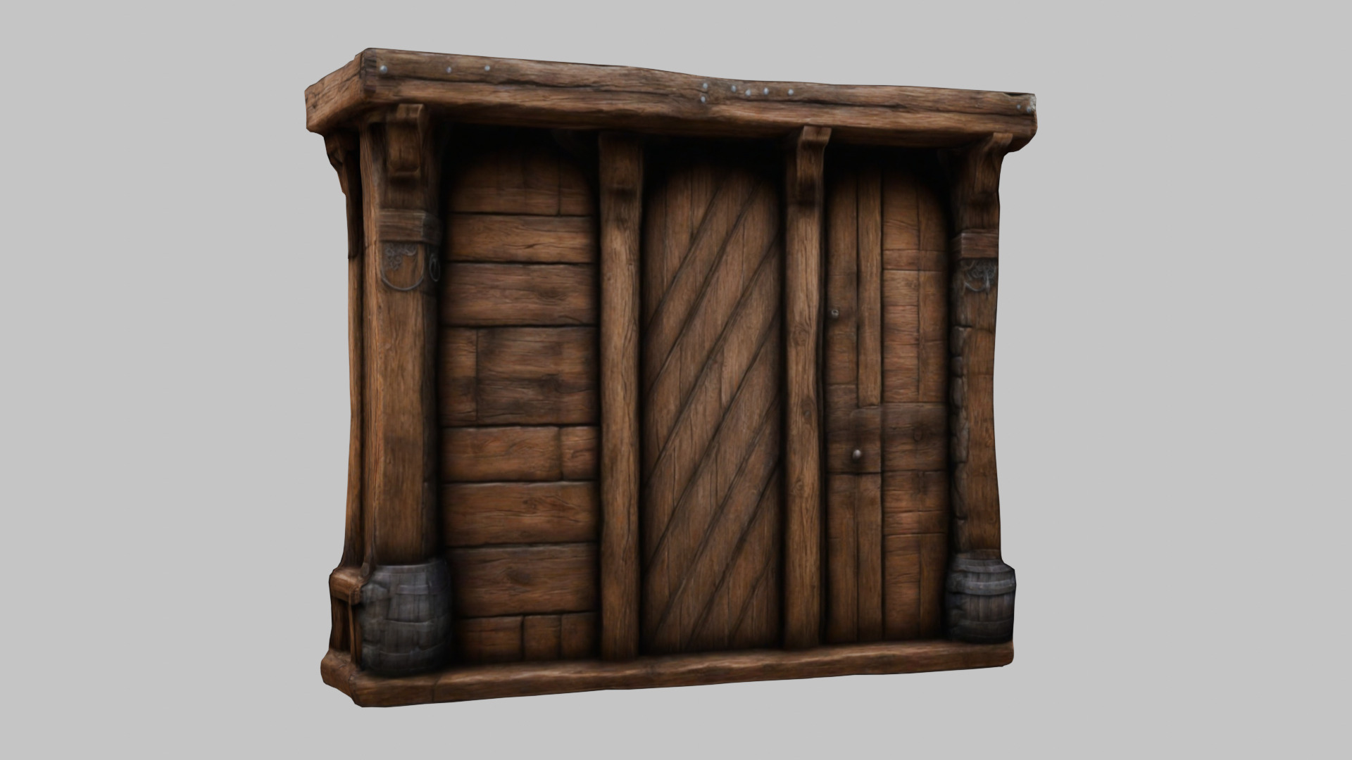 3D model Medieval Tavern Wall door VR / AR / low-poly | CGTrader
