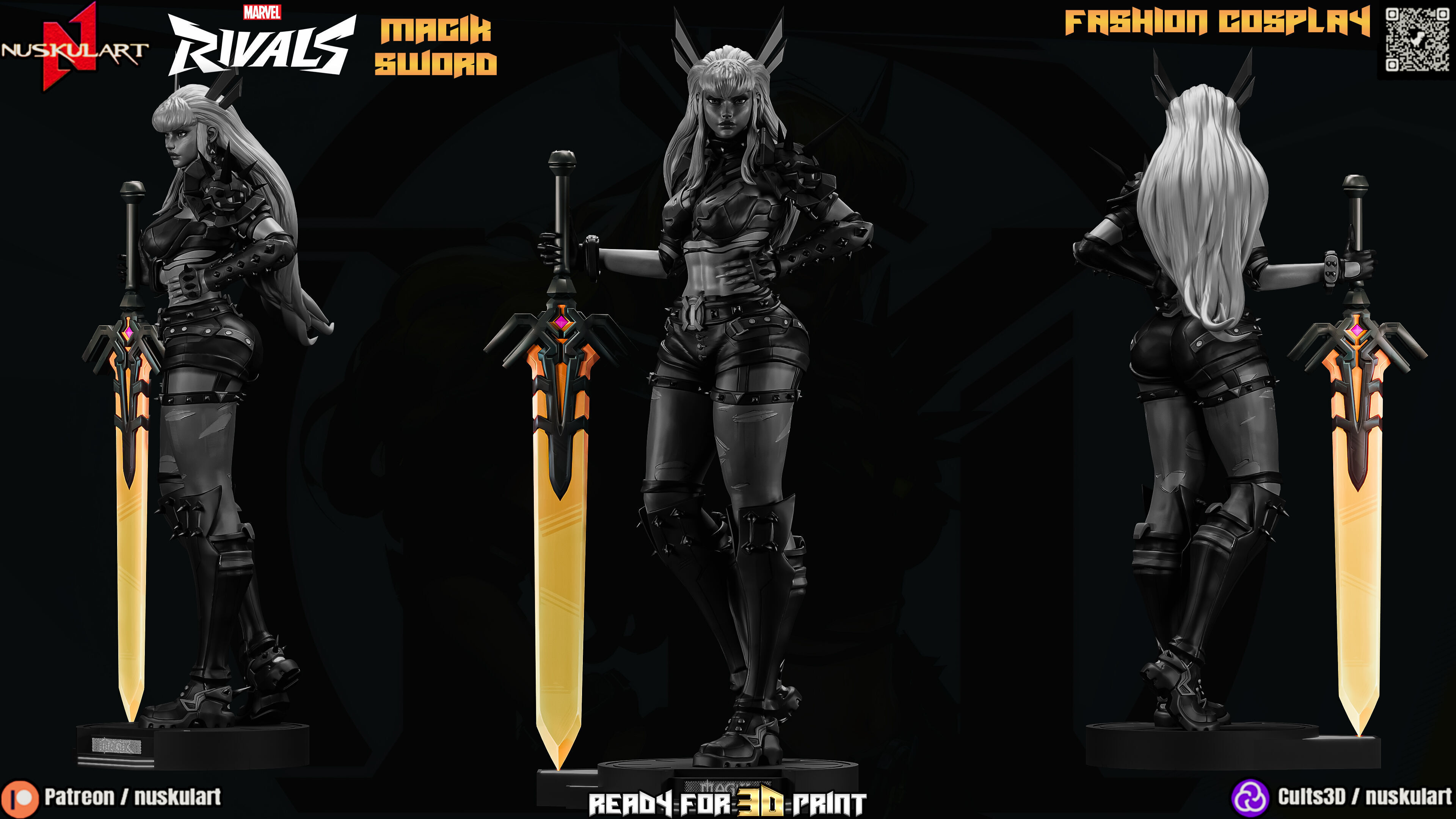 Magik Sword - Marvel Rivals - 3D Printing Stl free 3D model 3D ...