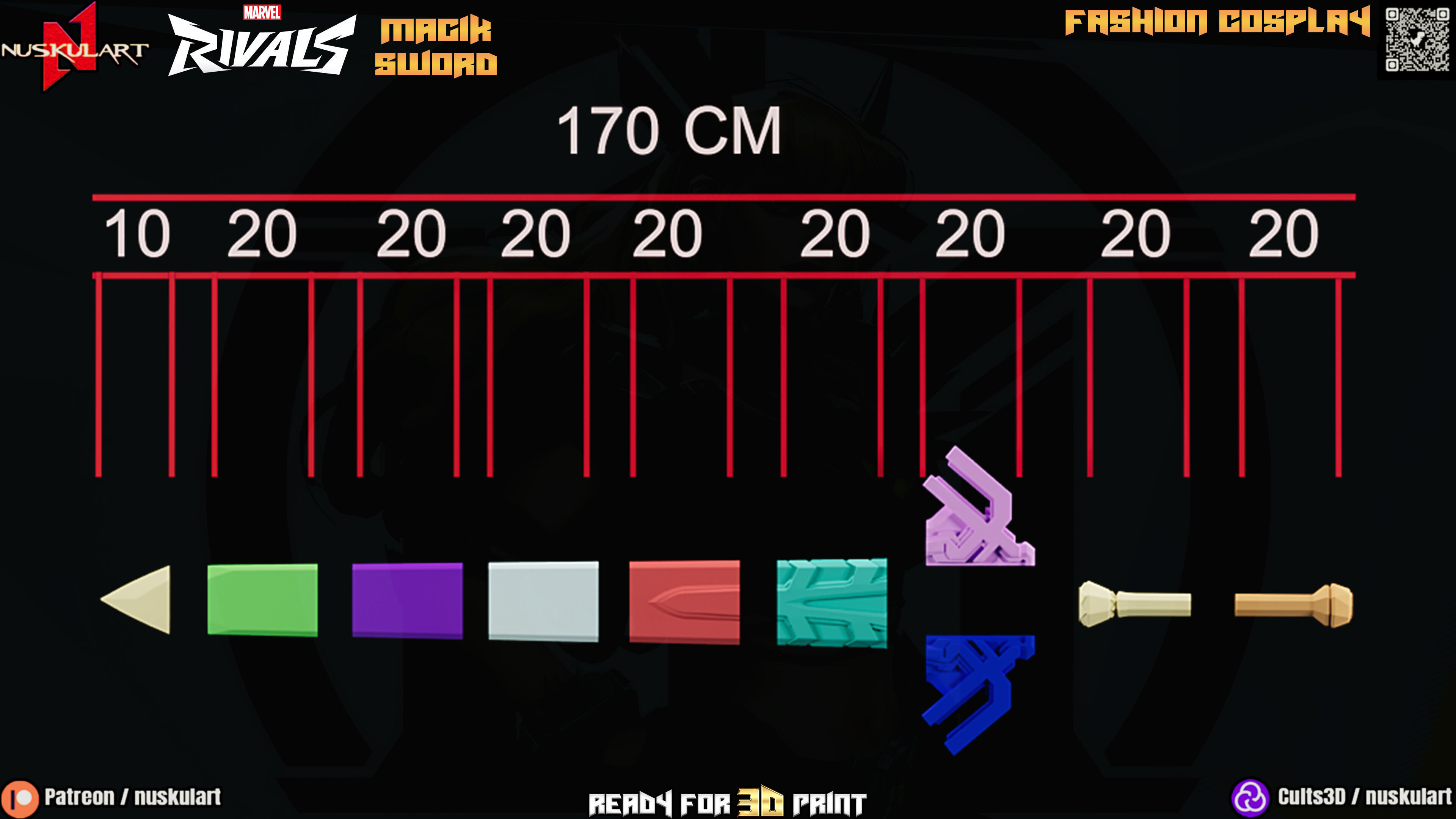 Magik Sword - Marvel Rivals - 3D Printing Stl free 3D model 3D ...