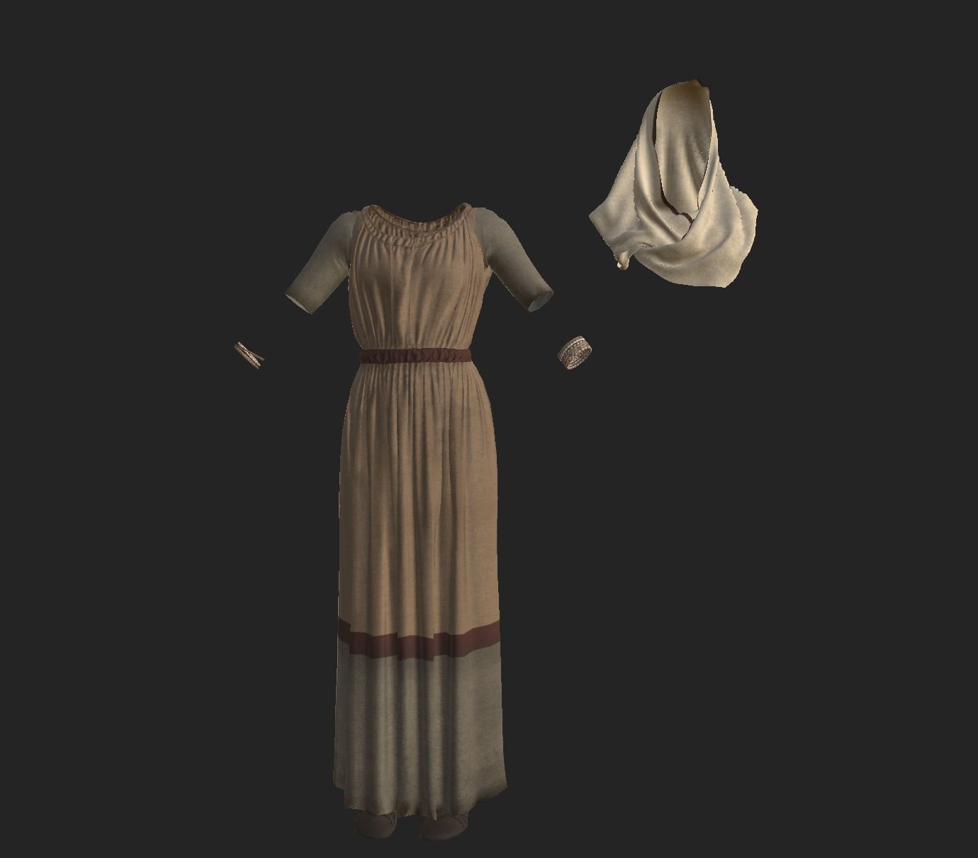 Low Poly Roman Clothing Collection VR / AR / low-poly | CGTrader