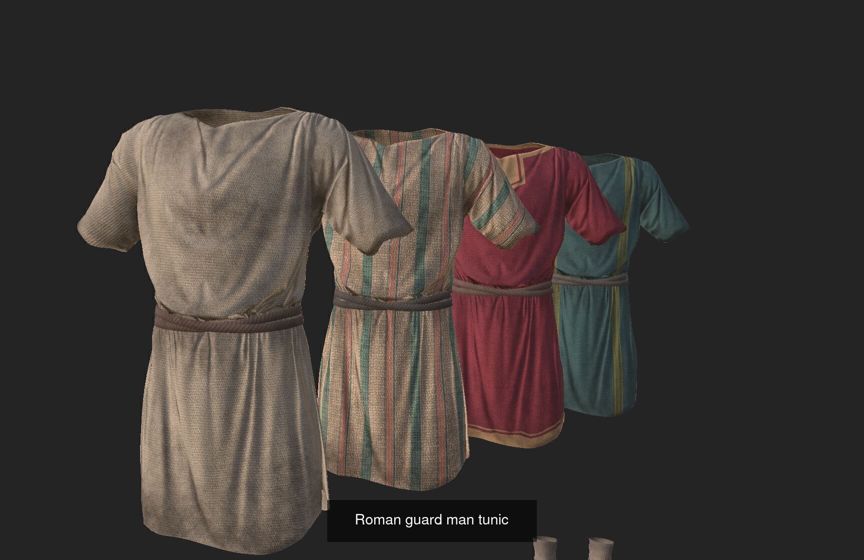 Low Poly Roman Clothing Collection VR / AR / low-poly | CGTrader