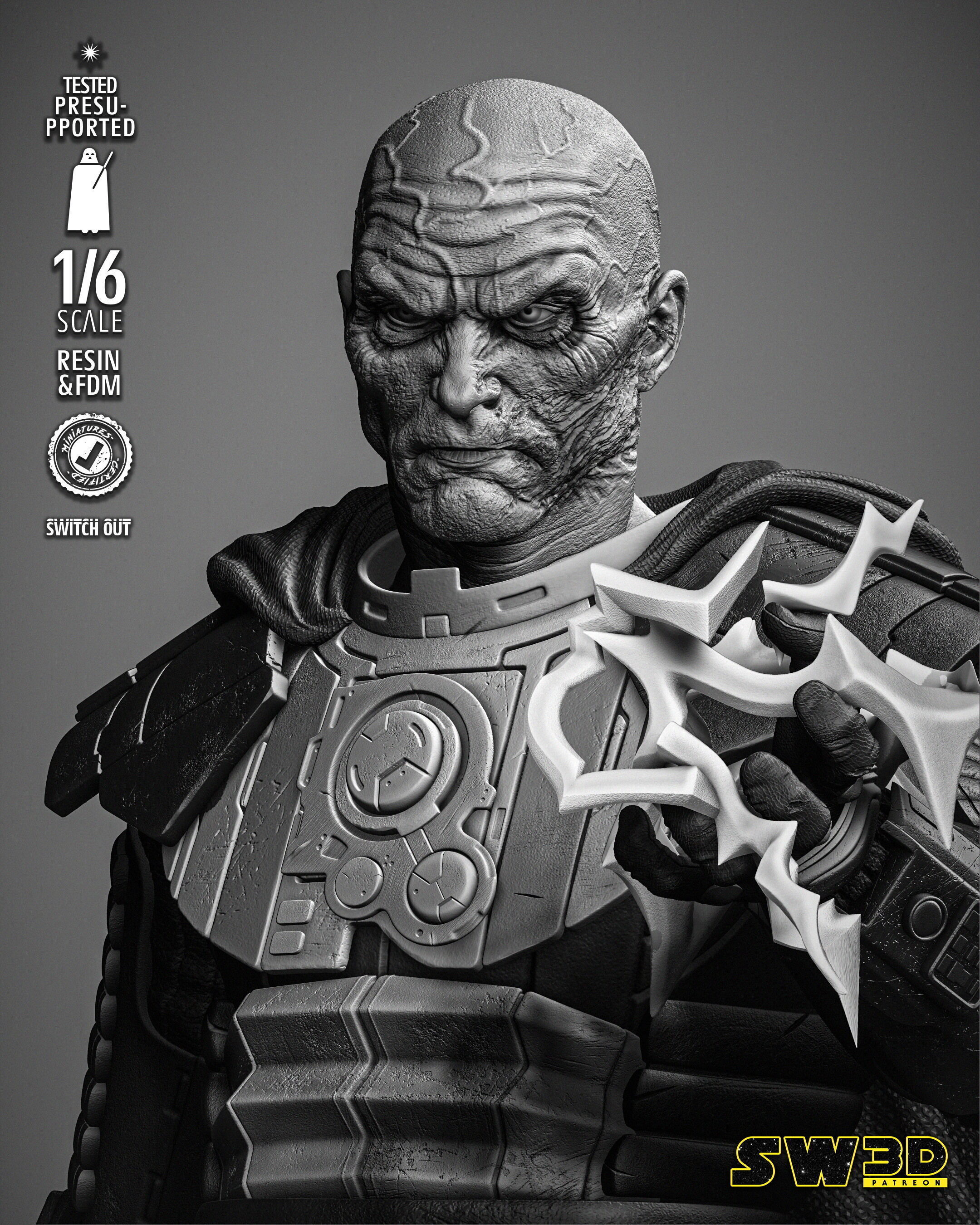 STAR WARS Darth Malgus Sculpture 3D 3D model 3D printable | CGTrader