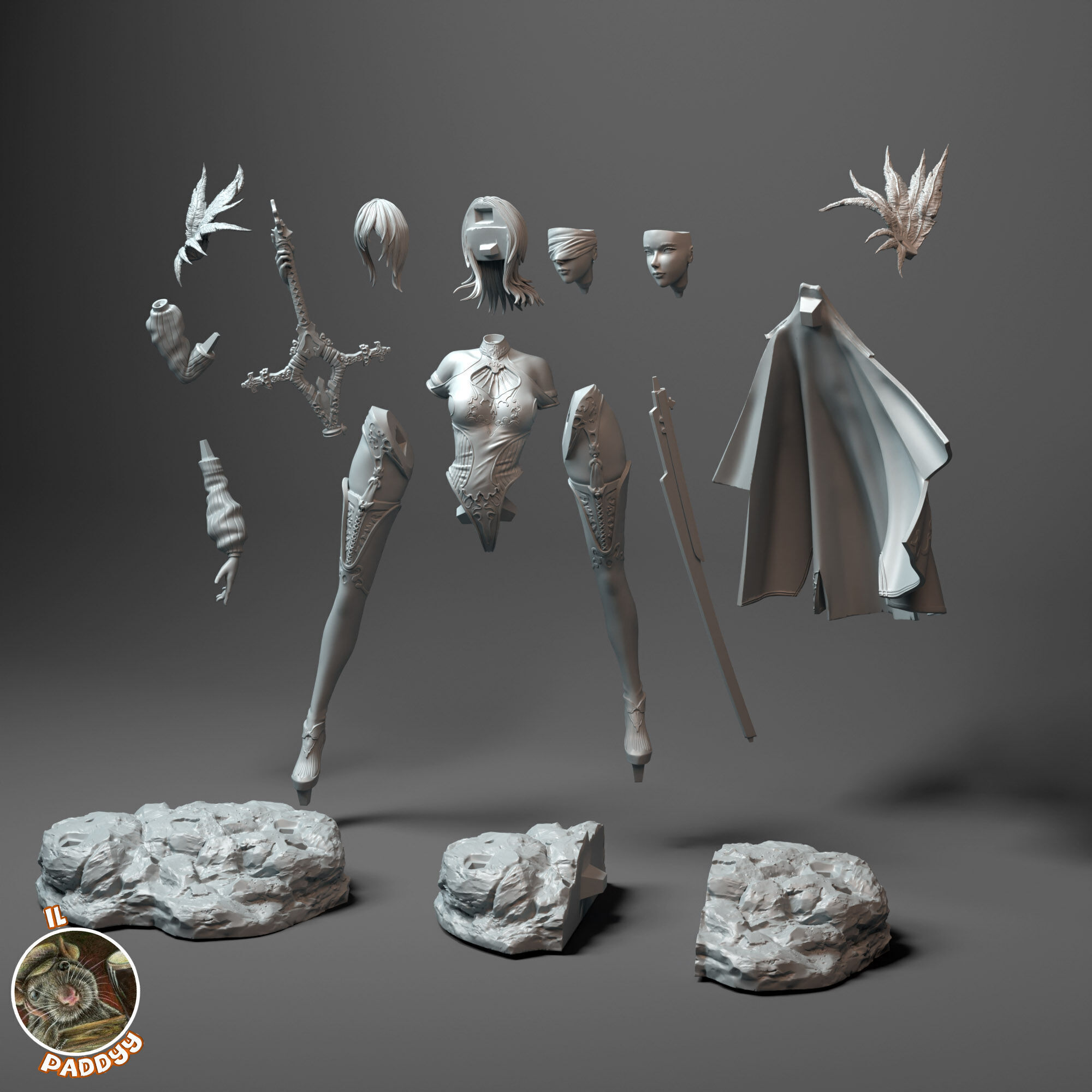 10H Nier reincarnation fanart 3D model 3D printable | CGTrader