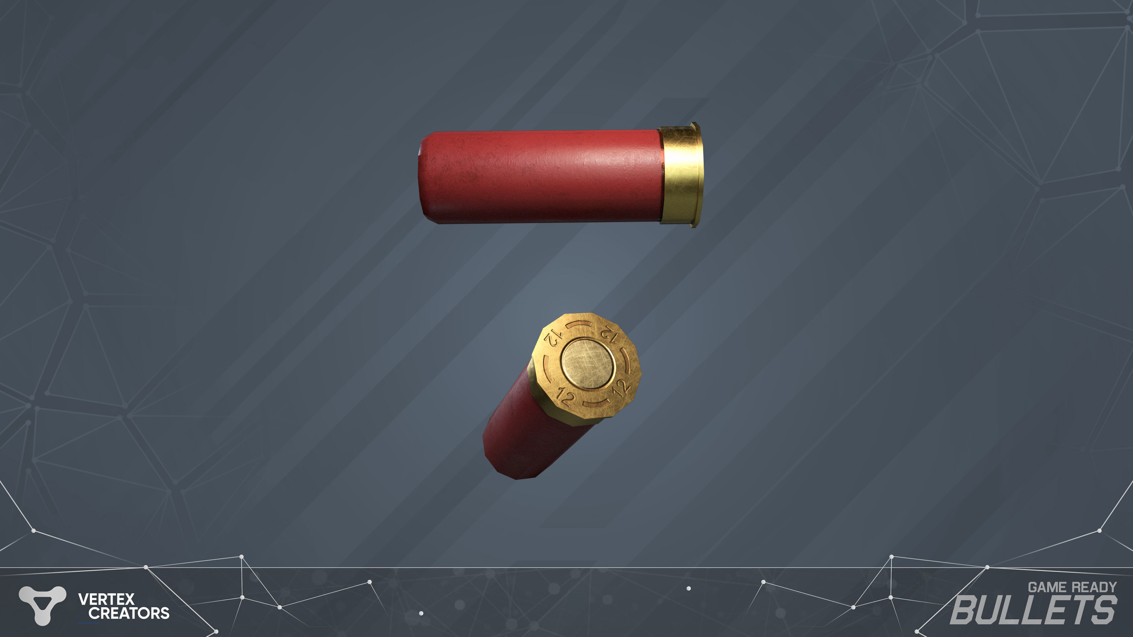 3D model Game ready - Bullets pack VR / AR / low-poly | CGTrader