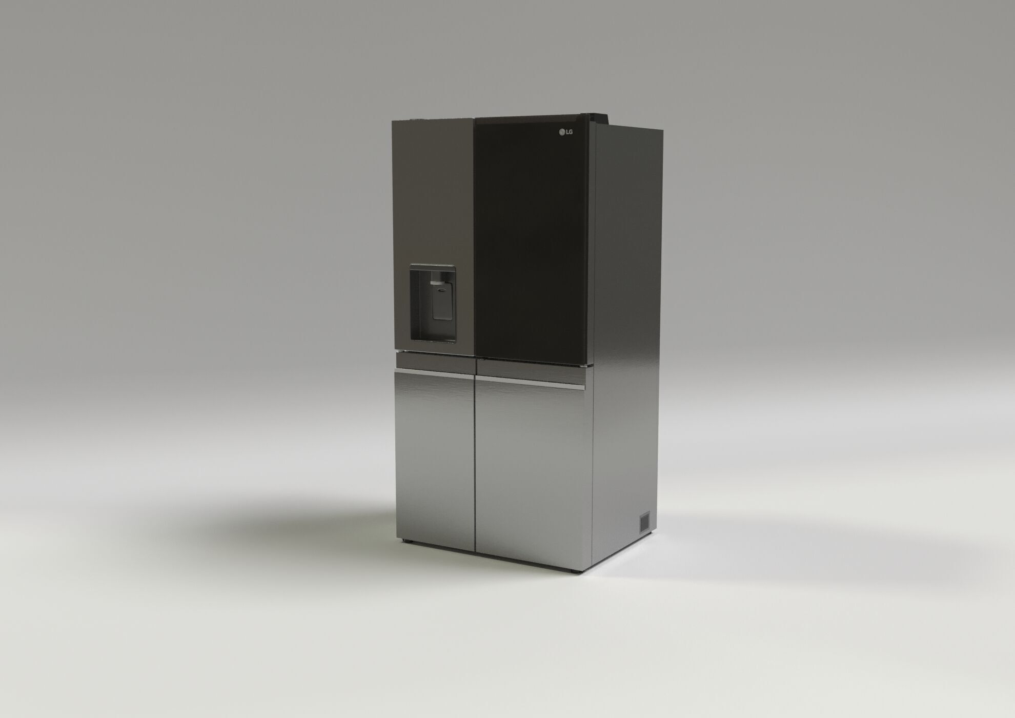 Simple LG Fridge free 3D model | CGTrader