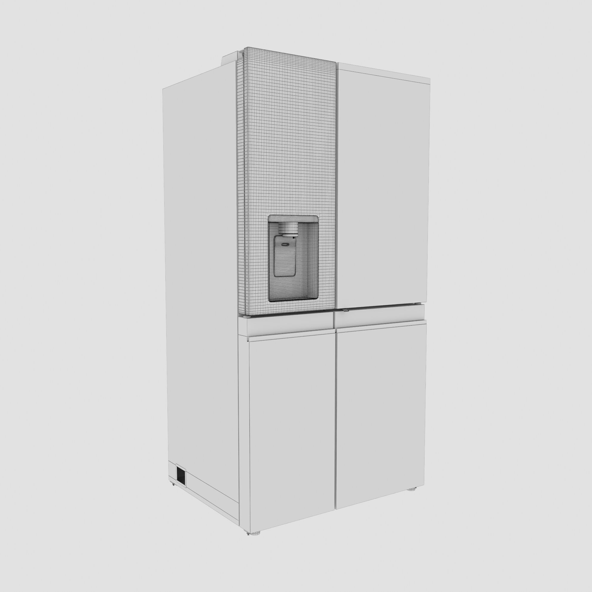 Simple LG Fridge free 3D model | CGTrader