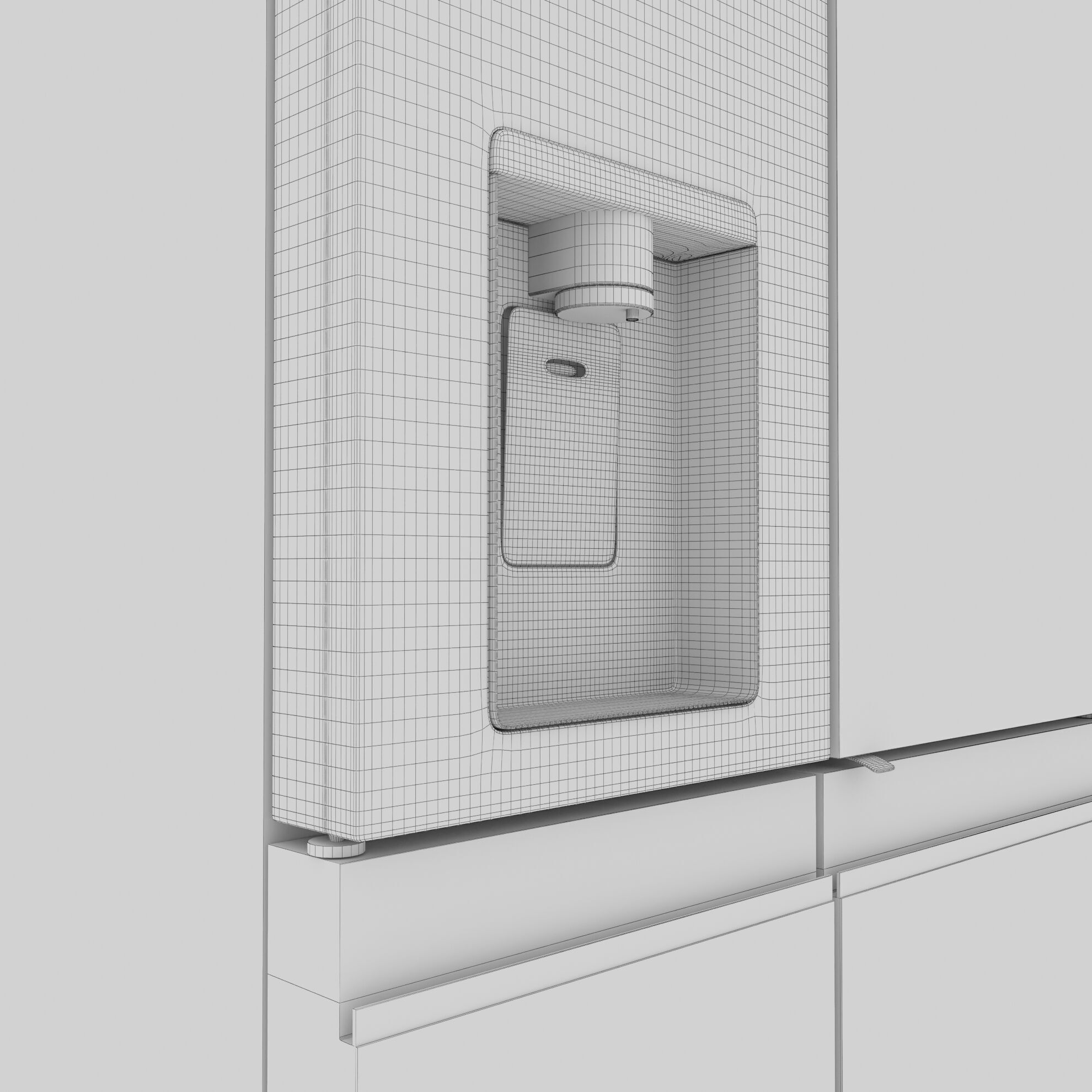 Simple LG Fridge free 3D model | CGTrader
