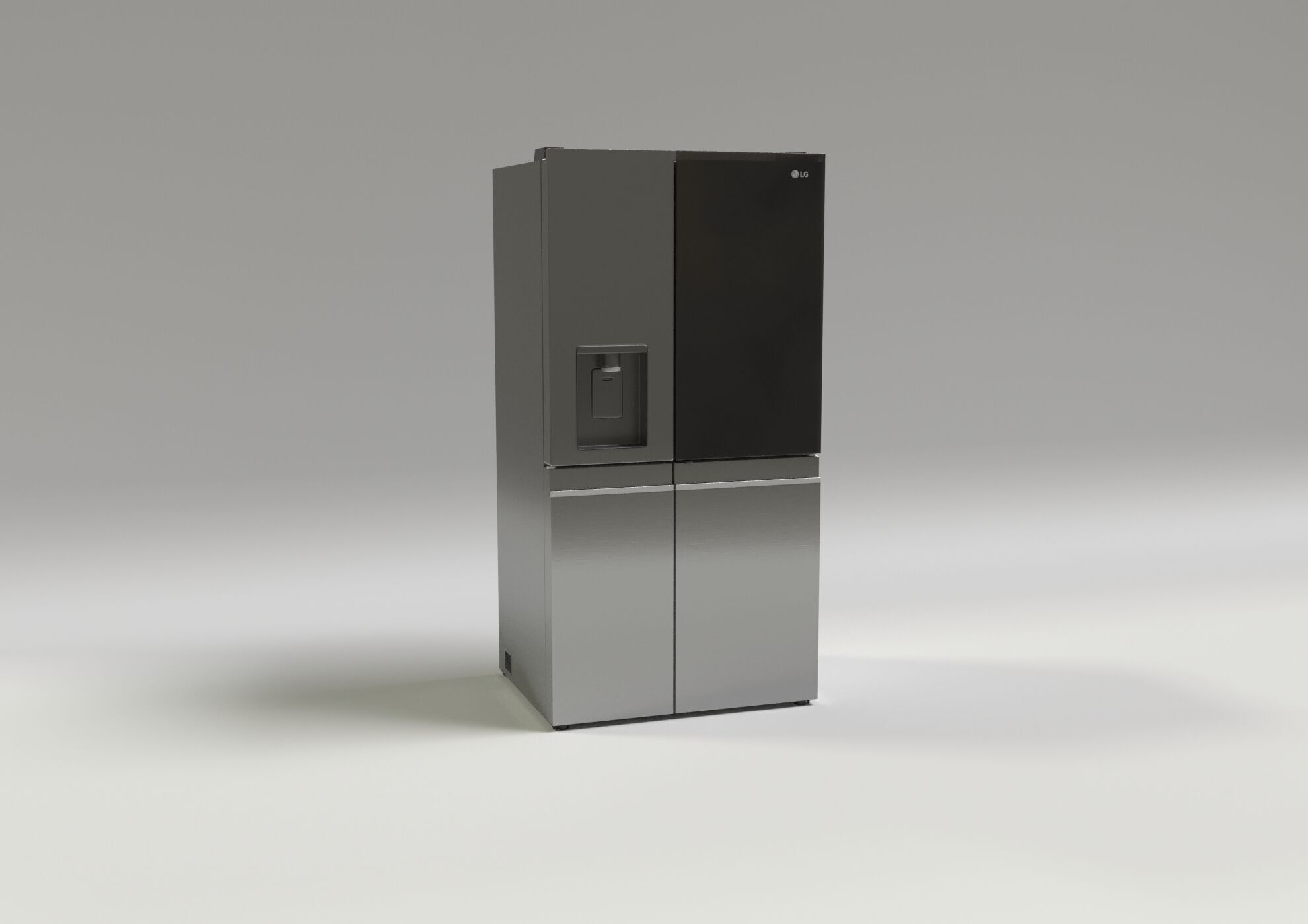 Simple LG Fridge free 3D model | CGTrader
