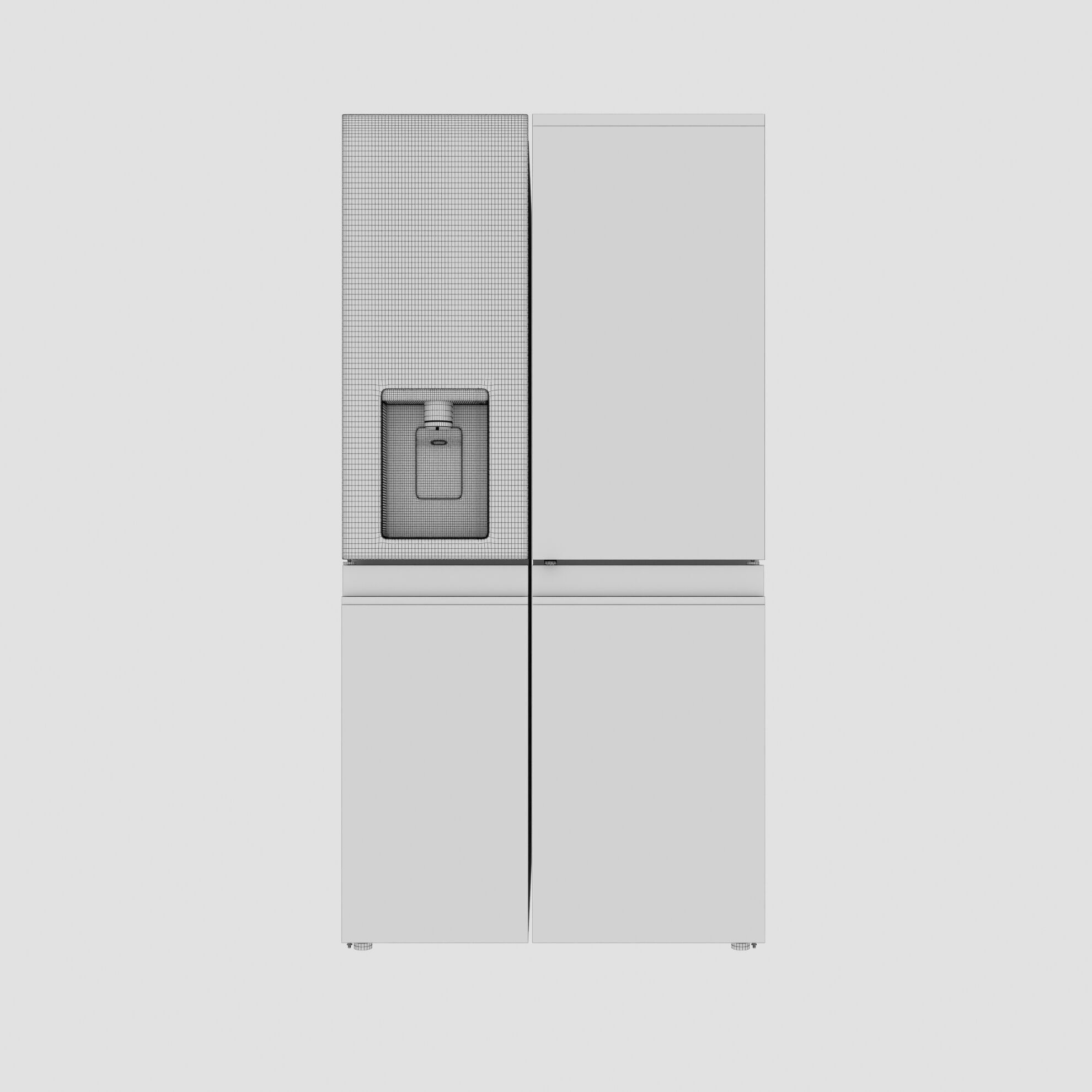 Simple LG Fridge free 3D model | CGTrader