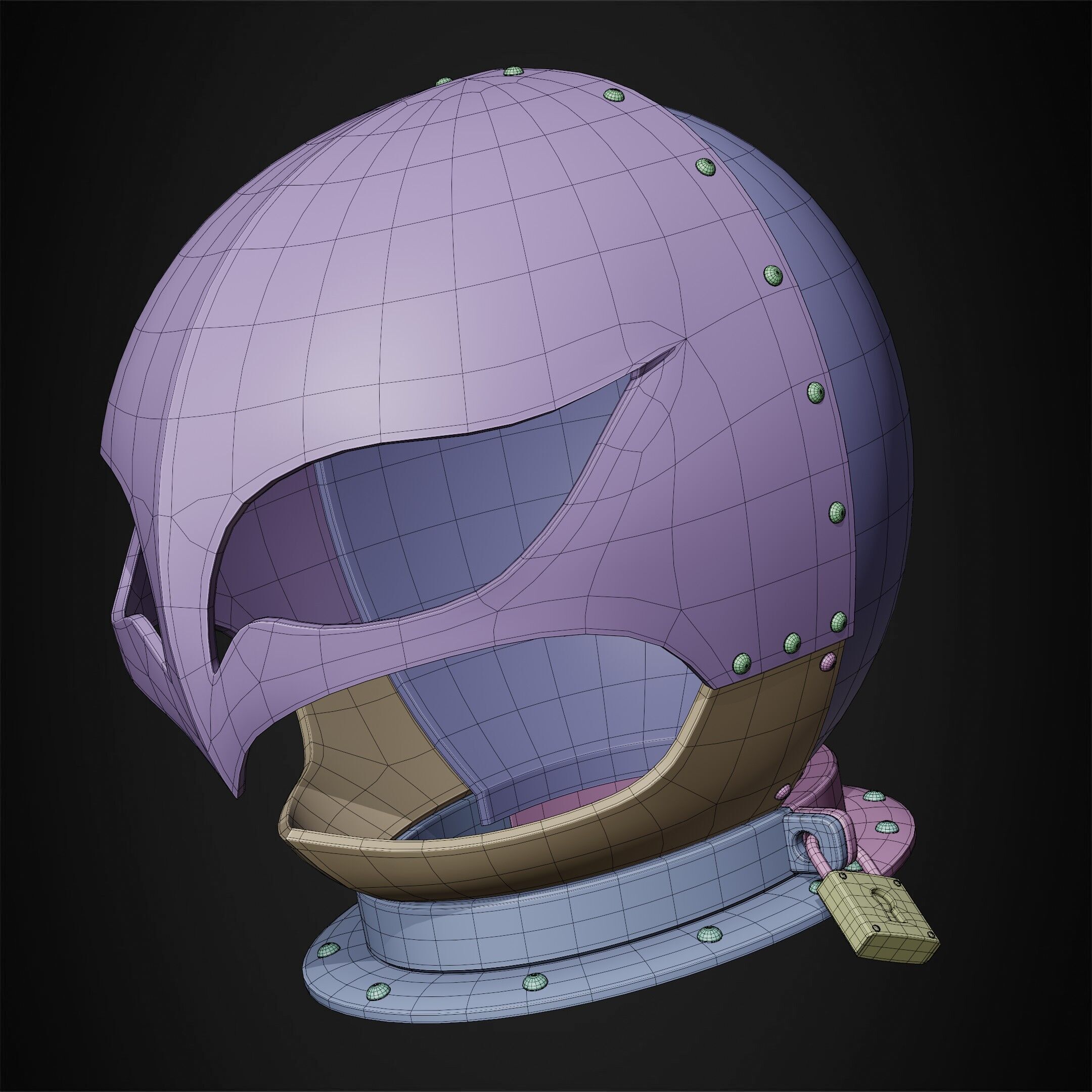 Berserk Griffith Prisoner Helmet for Cosplay 3D model 3D printable ...