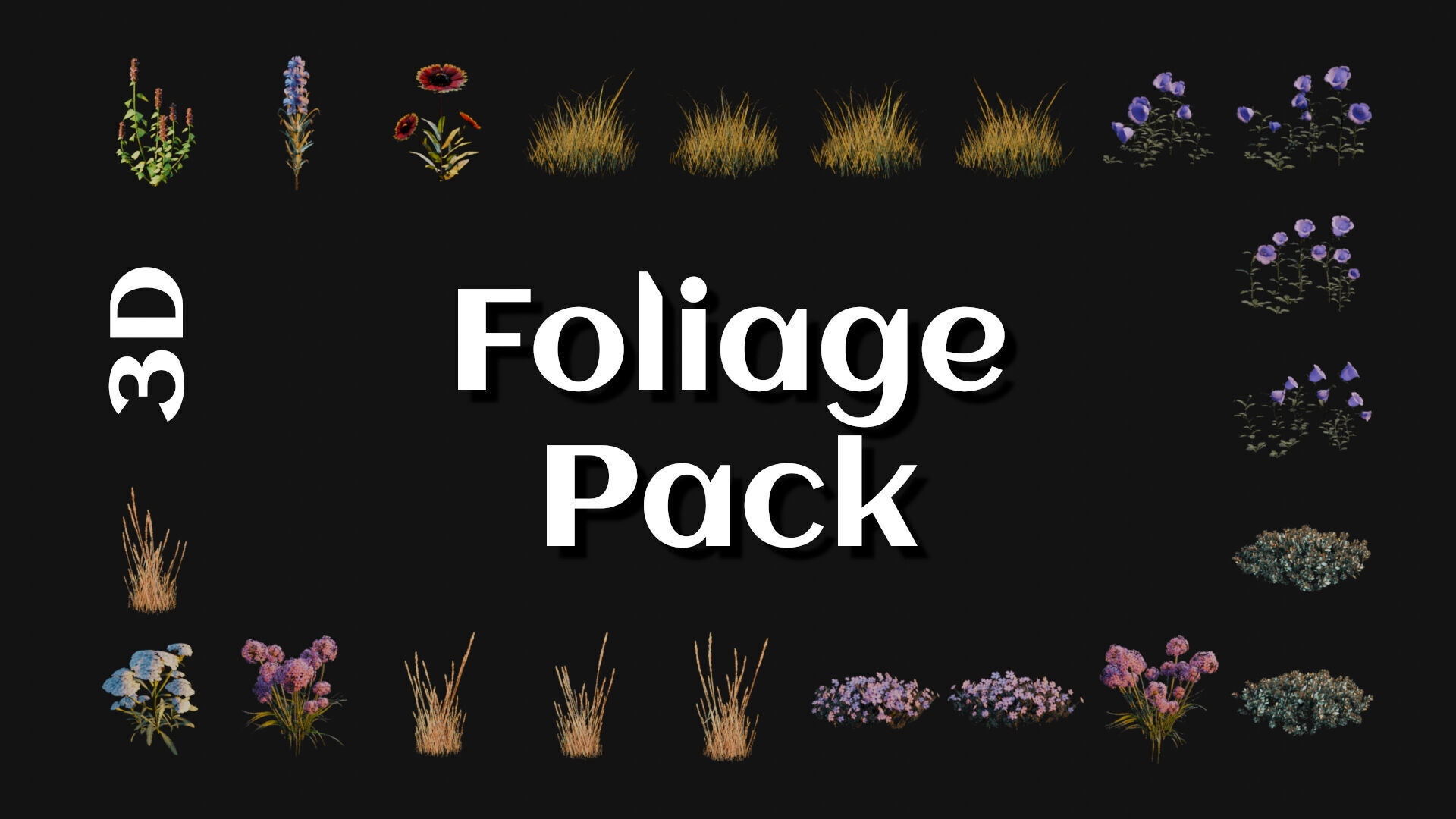 Foliage Pack free 3D model | CGTrader