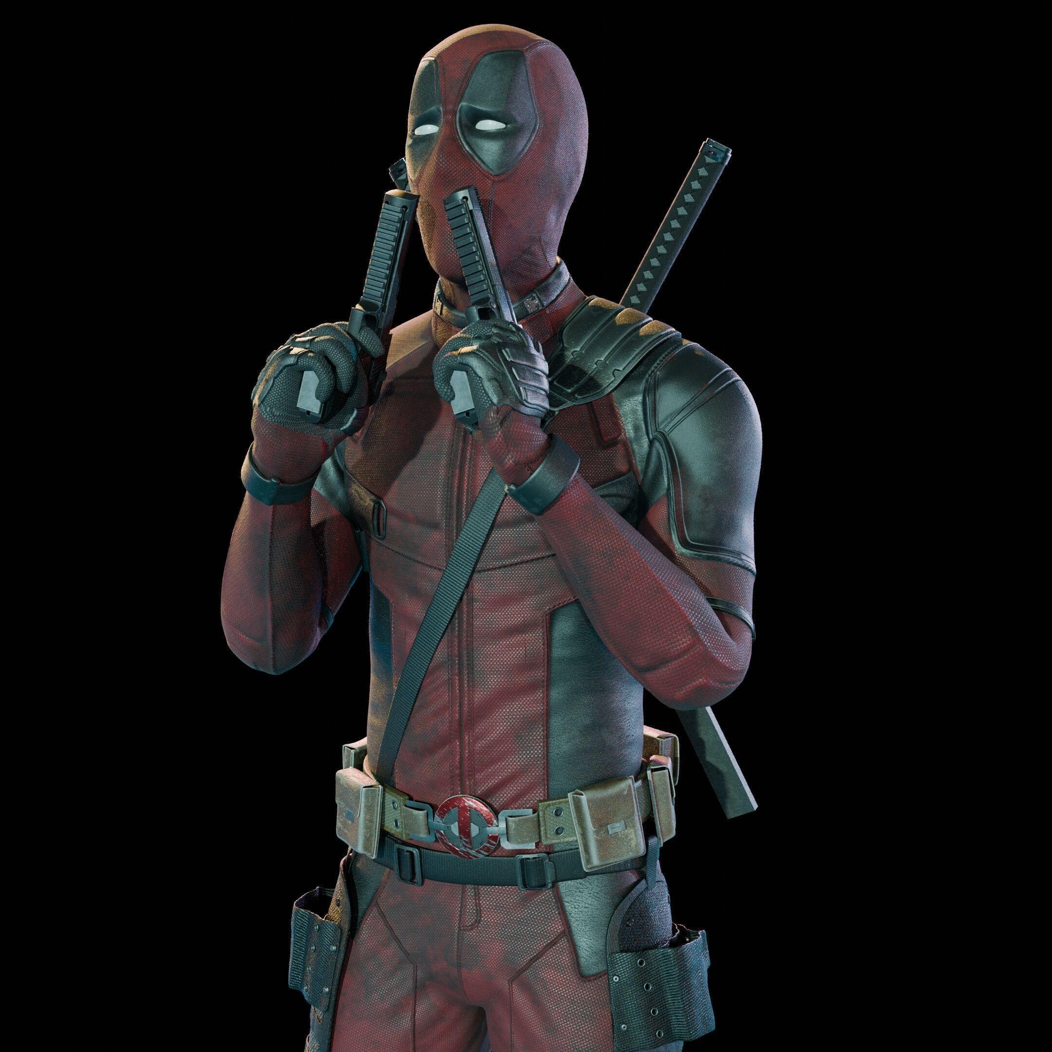 Deadpool from Deadpool 2 3D model rigged | CGTrader