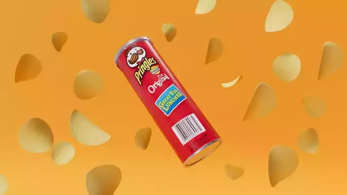 Chips Pringles free 3D model animated | CGTrader