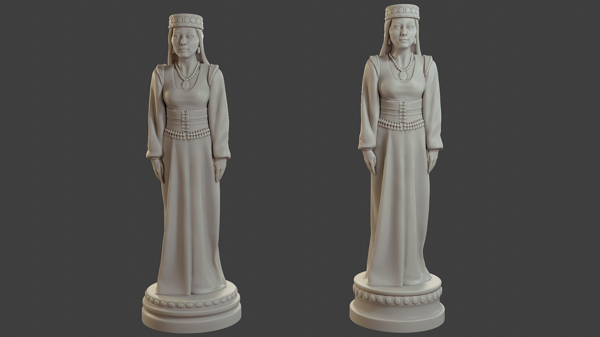 Medieval Ottoman Chess Queen free 3D model 3D printable | CGTrader