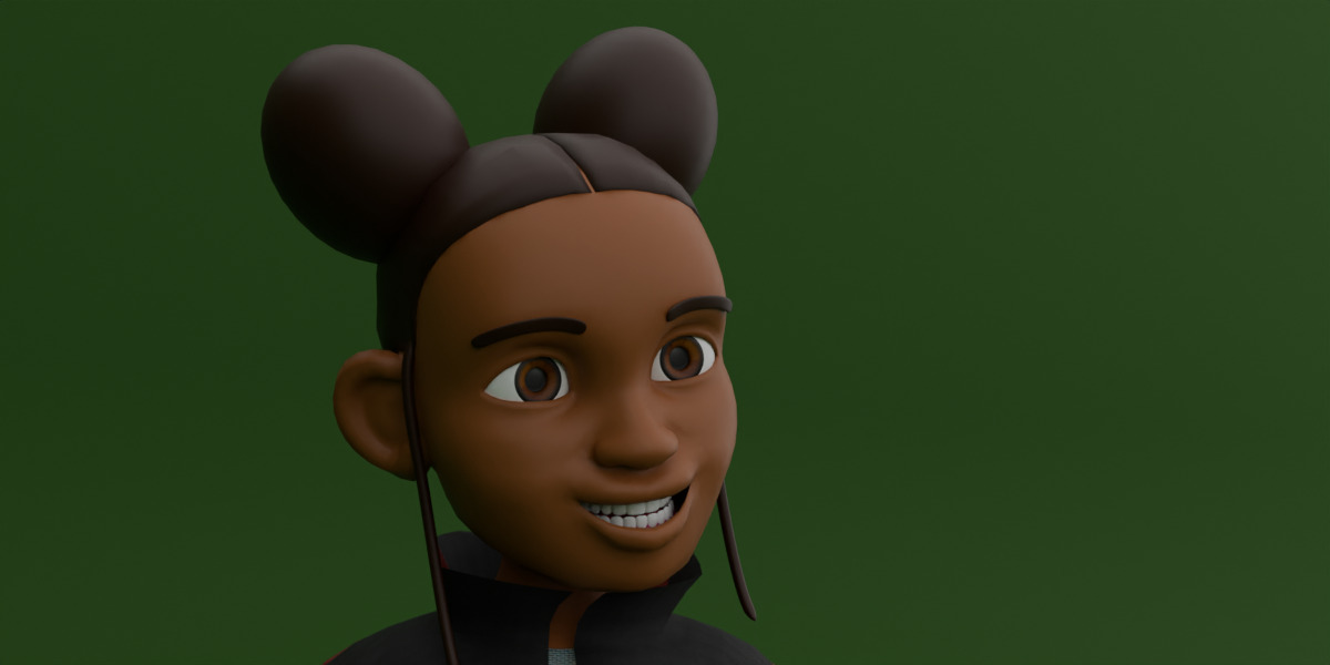 Boitumelo free 3D model rigged | CGTrader