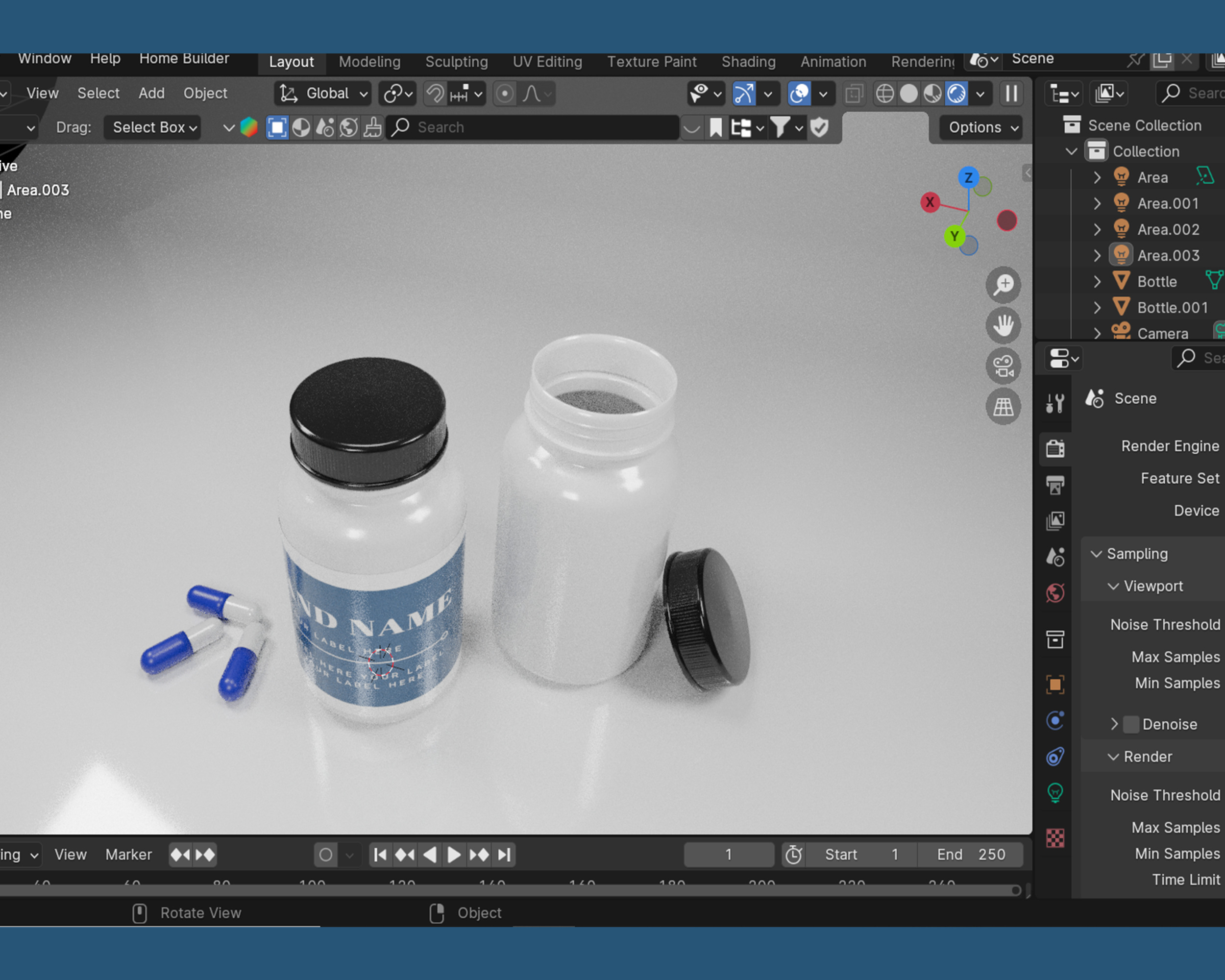 Vitamin Supplement Bottle 3D model 3D model | CGTrader