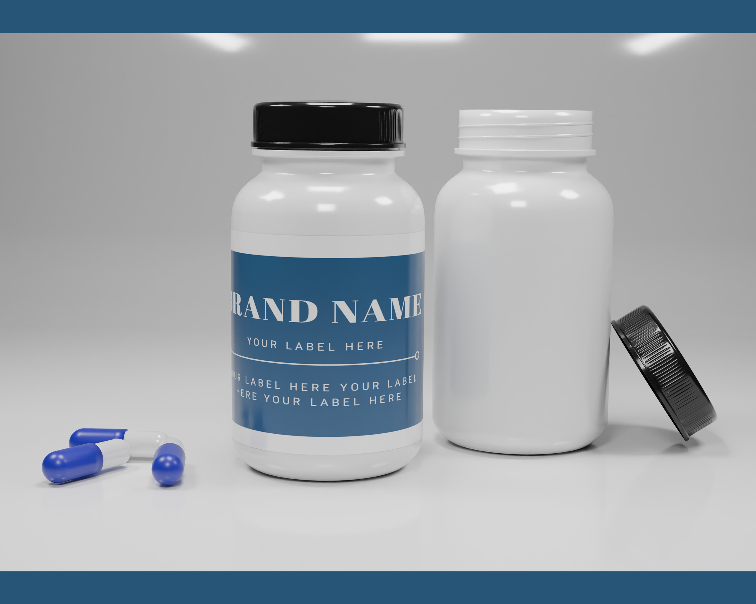 Vitamin Supplement Bottle 3D model 3D model | CGTrader