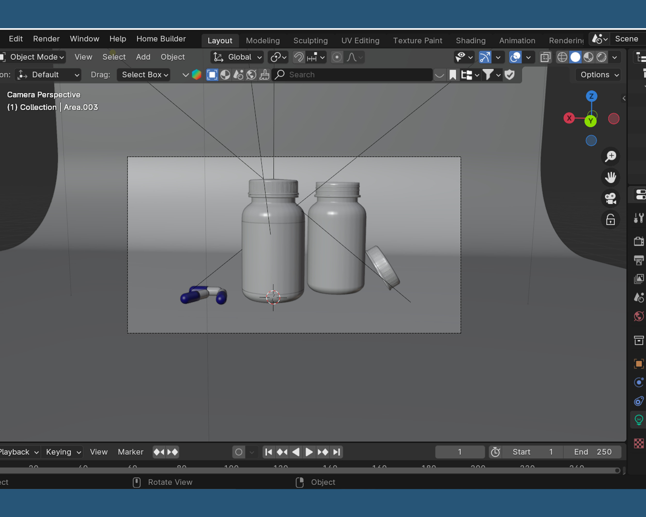Vitamin Supplement Bottle 3D model 3D model | CGTrader