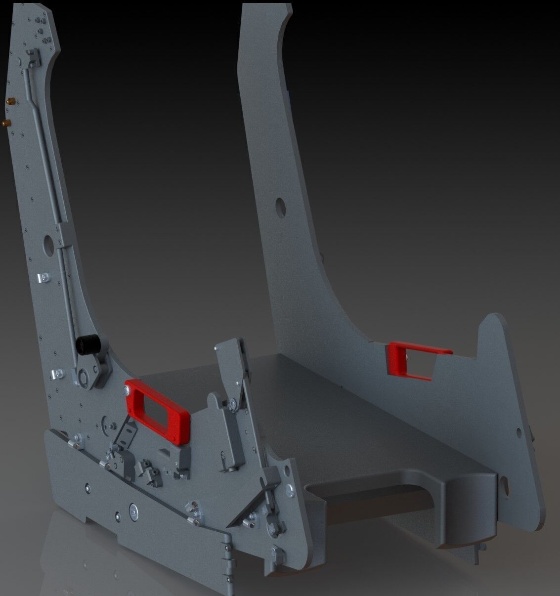 Dassault Rafale complete cockpit Mk16F seat 3D model 3D printable ...