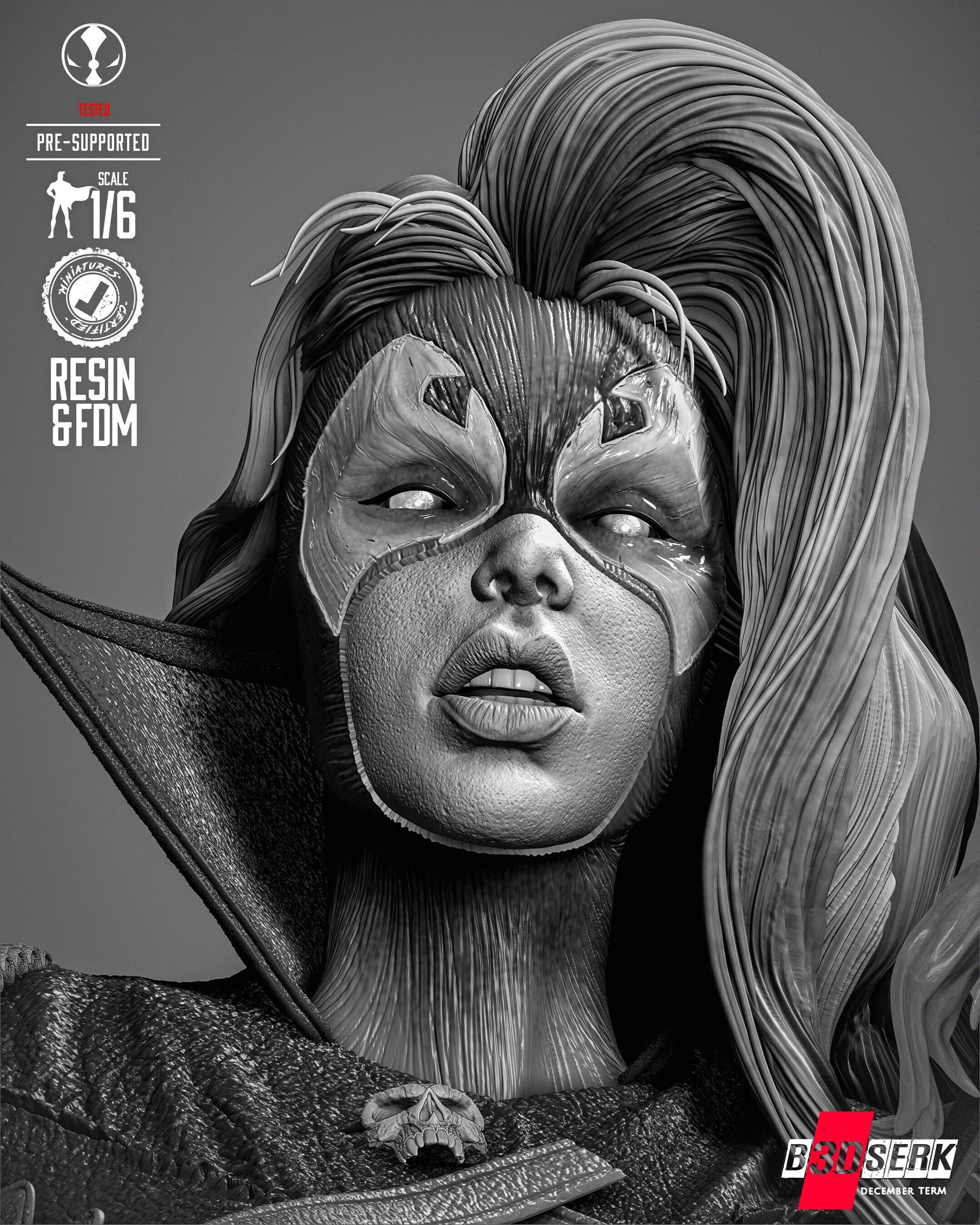 B3DSERK She Spawn Sculpture 3D model 3D printable | CGTrader