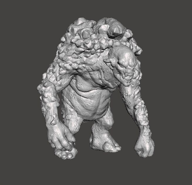ROCK TROLL MONSTER MINIATURE MODEL FOR FANTASY GAMES RPG DND 3D model ...