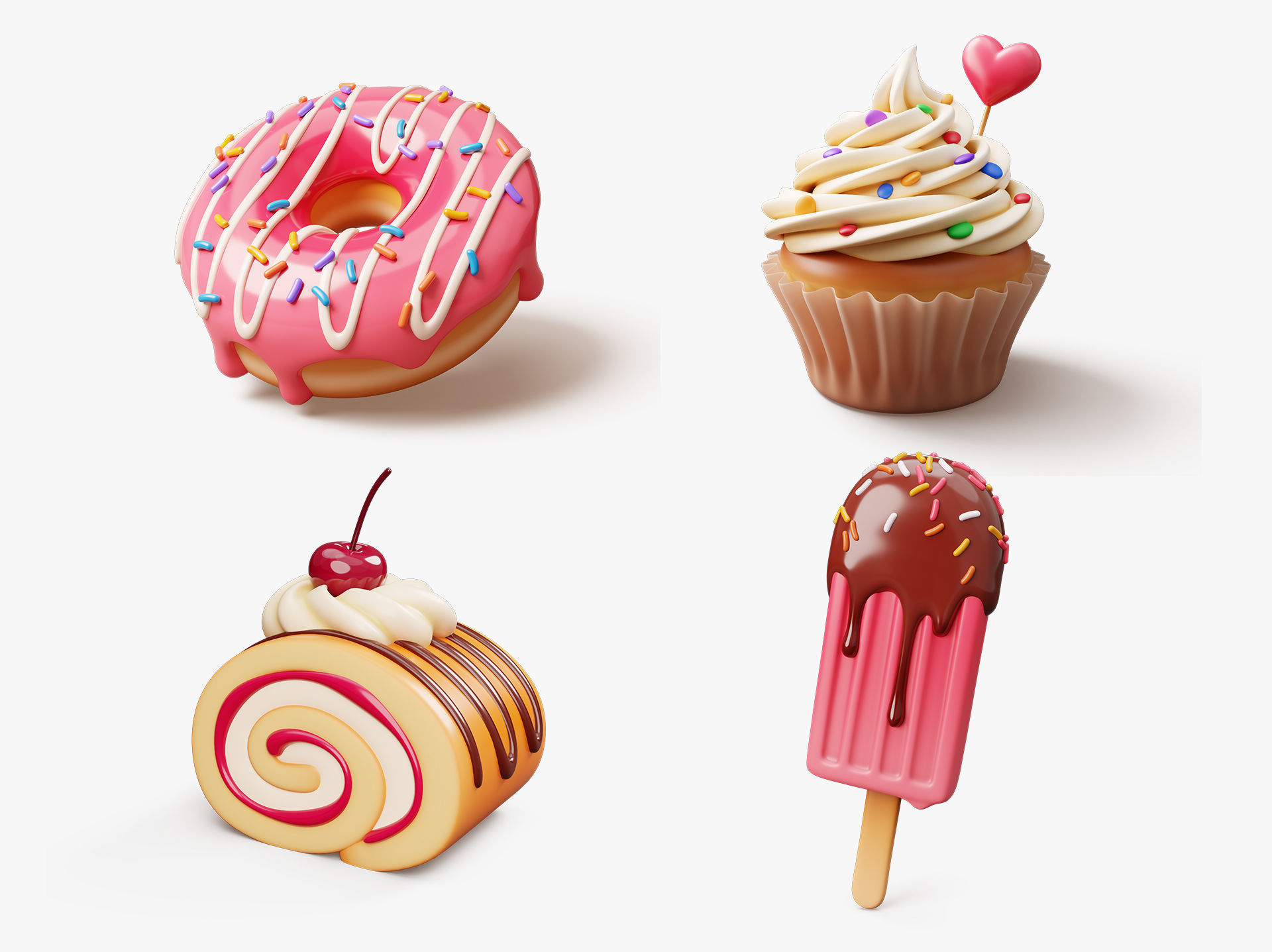 Pack of Sweets Stylized 3D Model Collection | CGTrader