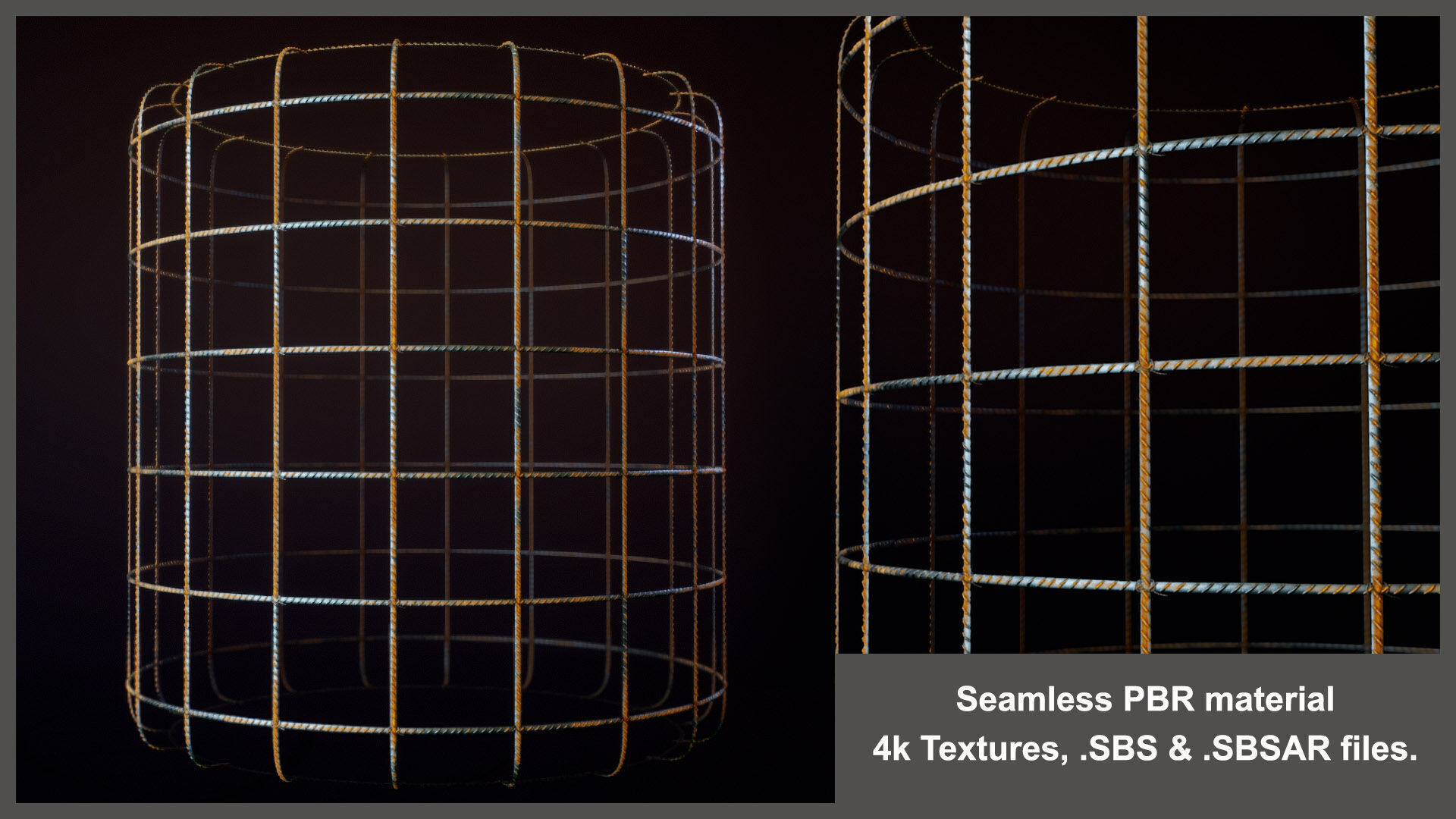 Texture Seamless Armature Carcass PBR Material Textures VR / AR / low ...