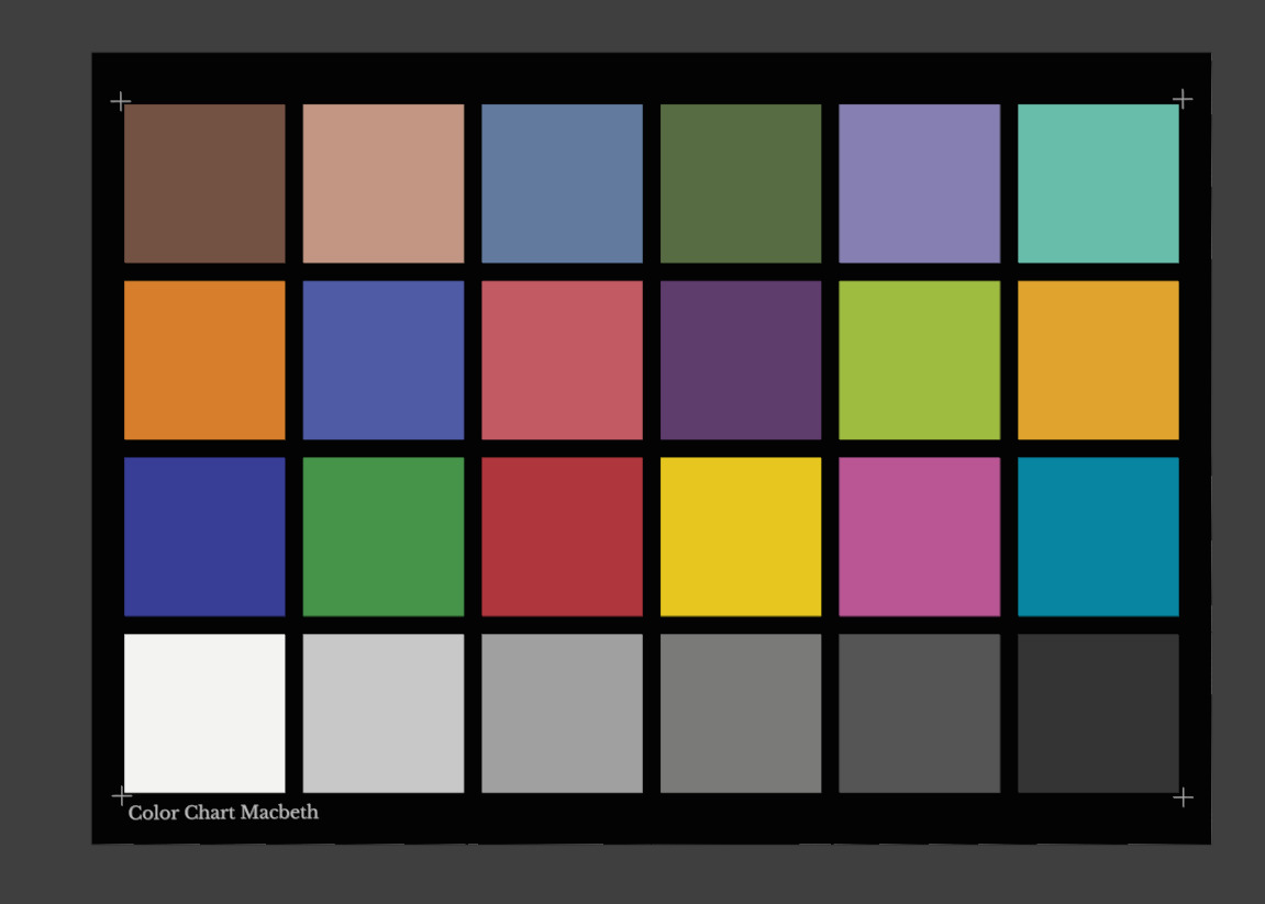 Macbeth Chart Color Checker 3D Model Free free VR / AR / low-poly 3D ...