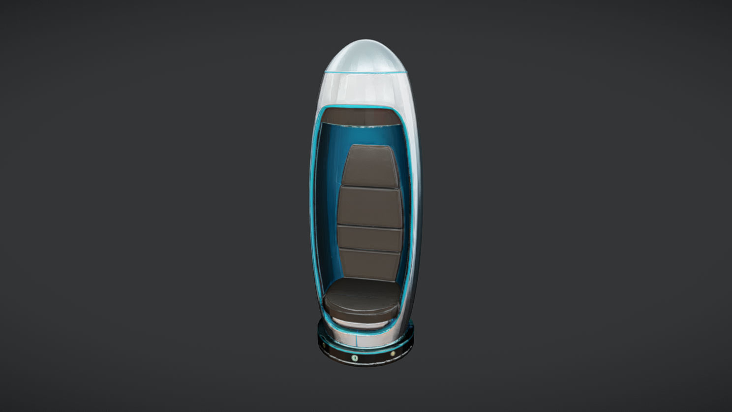futuristic high-tech pod 3D model | CGTrader