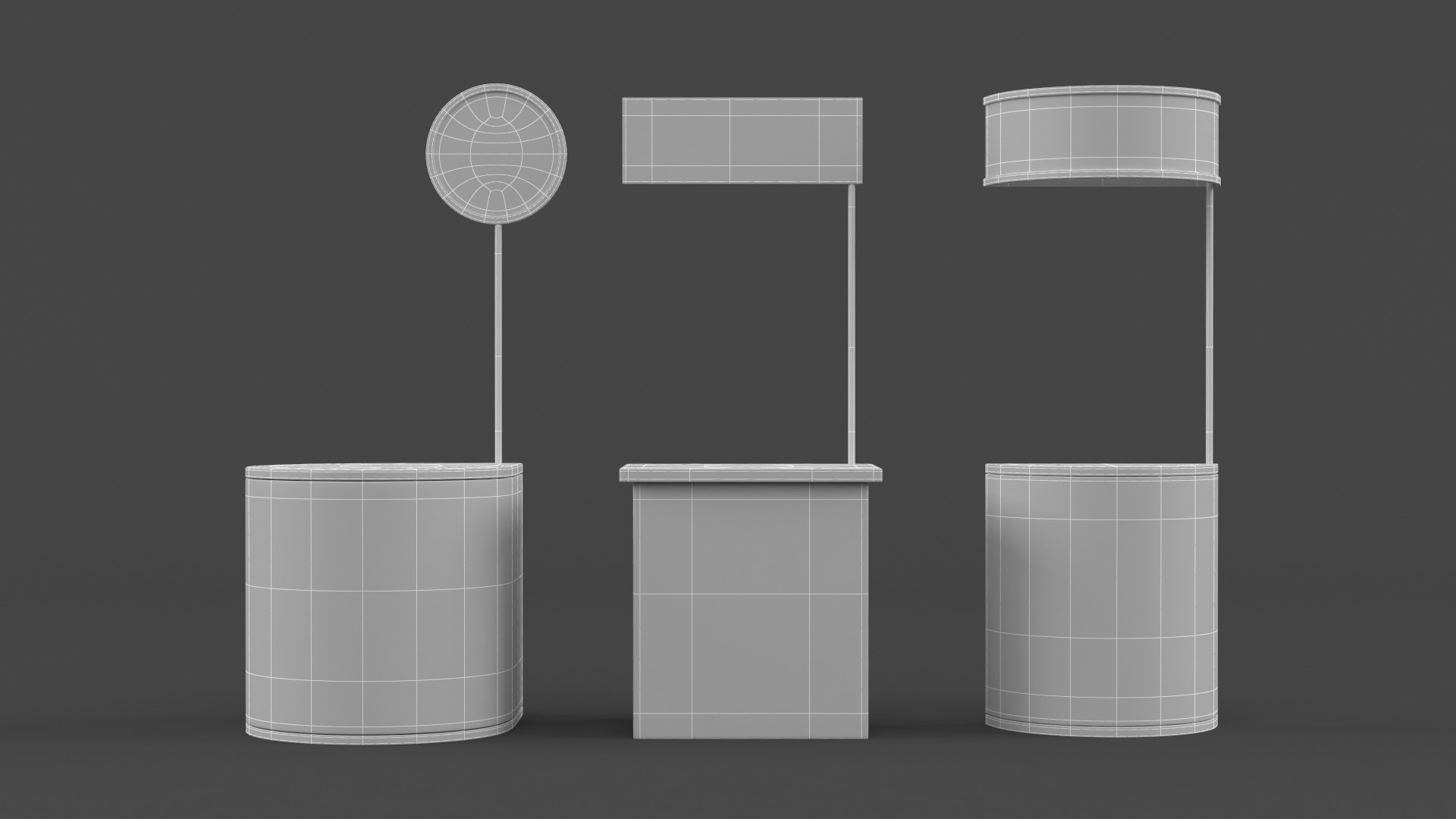 Empty Booth free 3D model | CGTrader