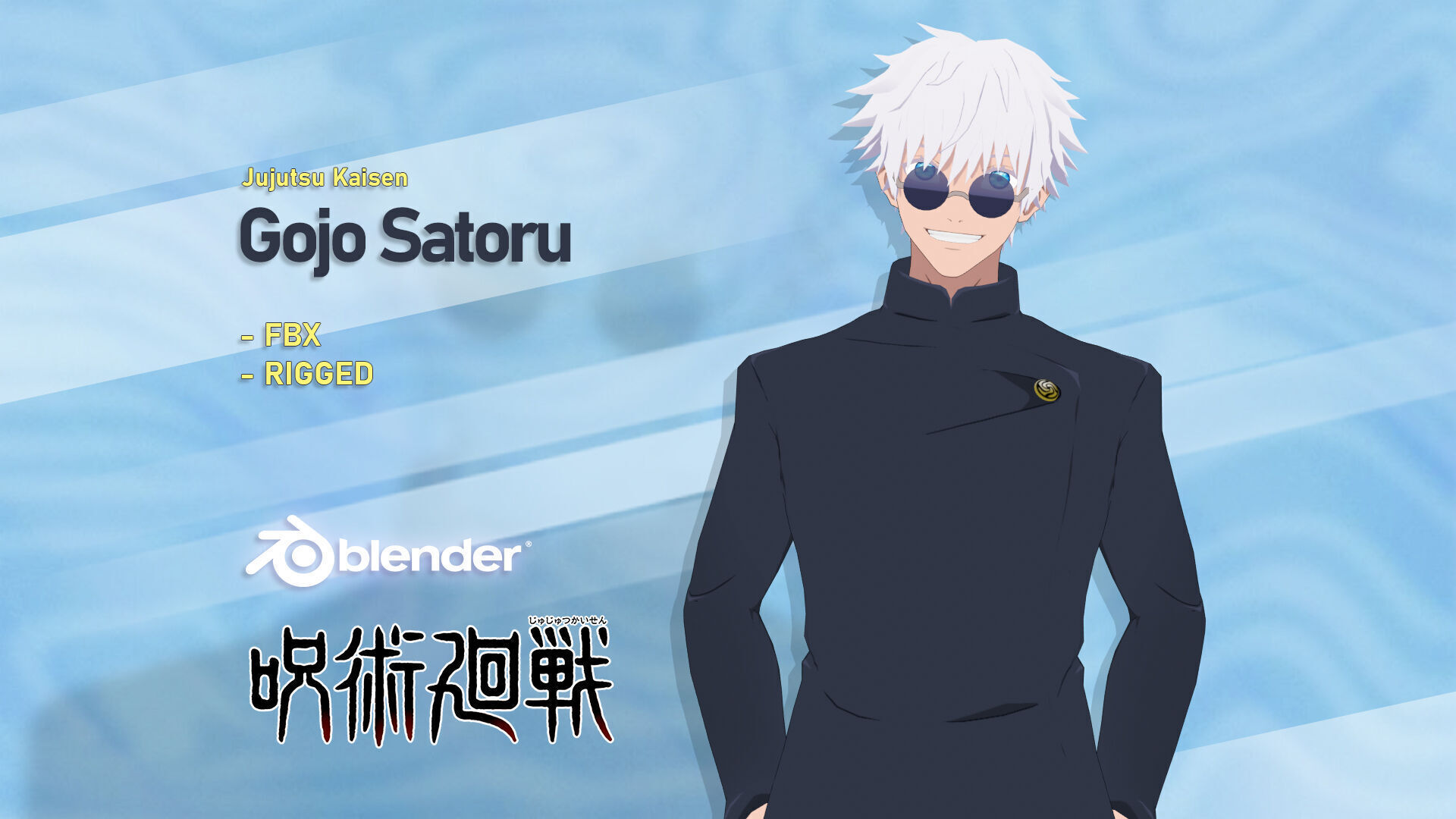 3D model Young Gojo Satoru - Jujutsu Kaisen VR / AR / low-poly | CGTrader