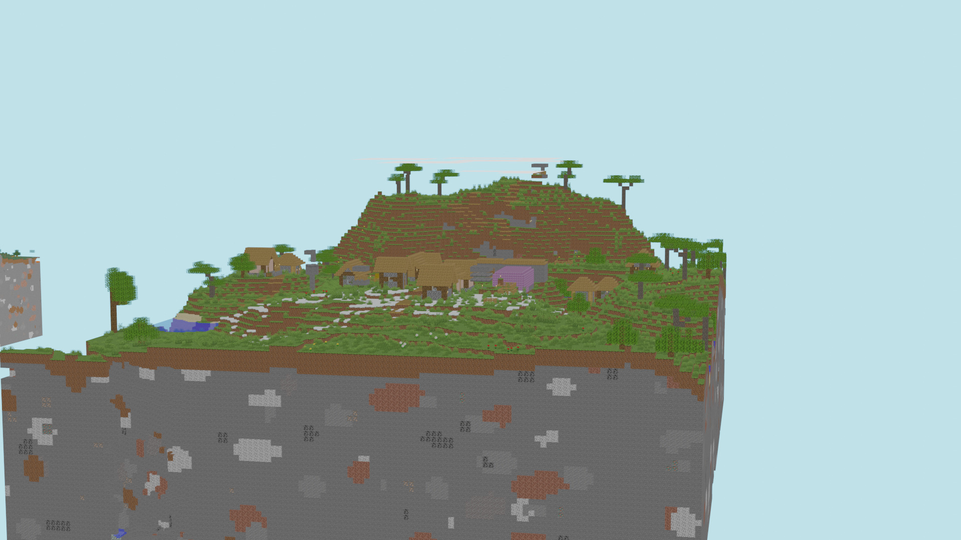 Minecraft Village 3D Model 3D model | CGTrader