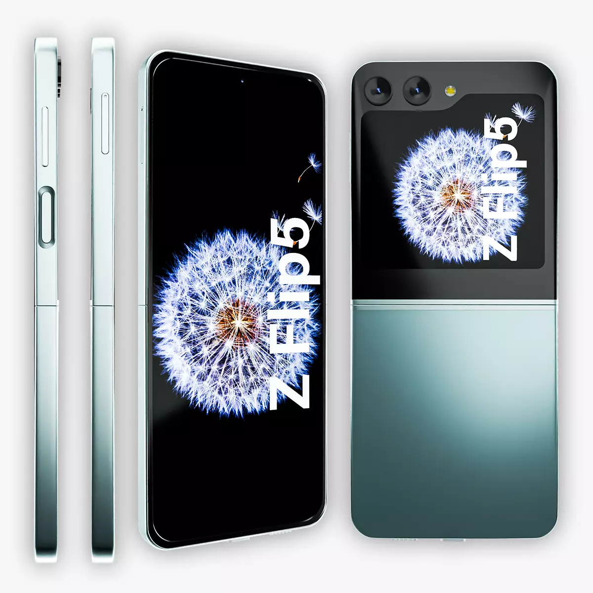 Samsung Galaxy Z Flip 5 3D Model - Foldable Smartphone 3D model | CGTrader
