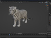 3D model White Tiger Rigged - Animated 3D Model Game-Ready PBR Textured ...