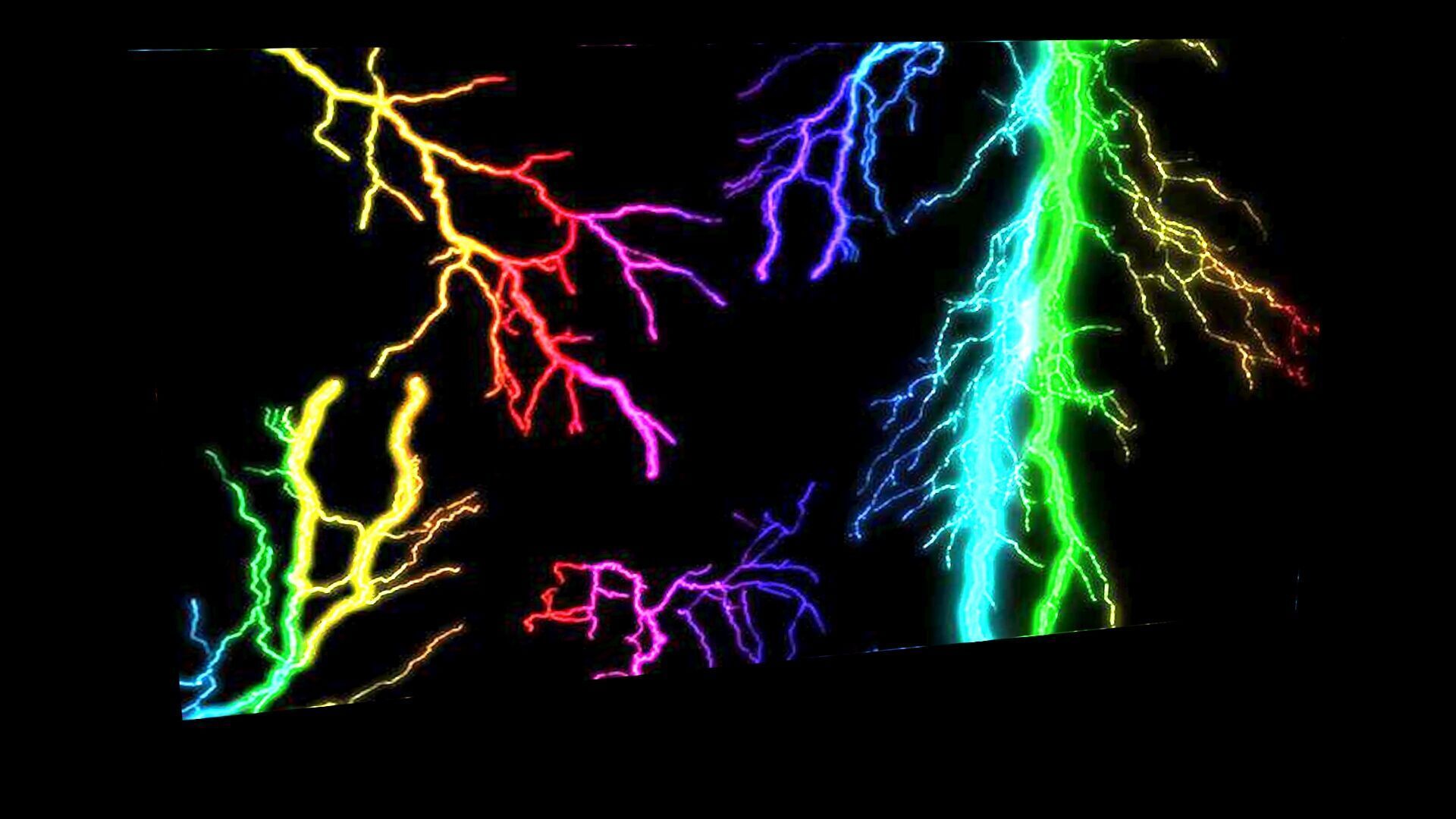Rainbow Lightning Bolts 3D model | CGTrader