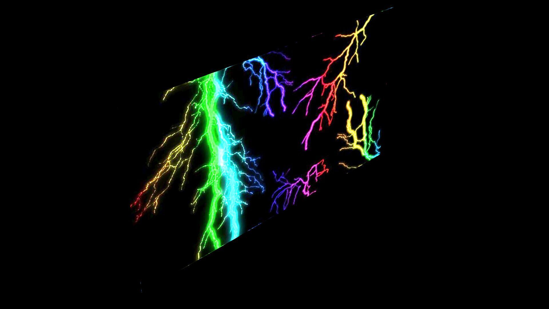 Rainbow Lightning Bolts 3D model | CGTrader