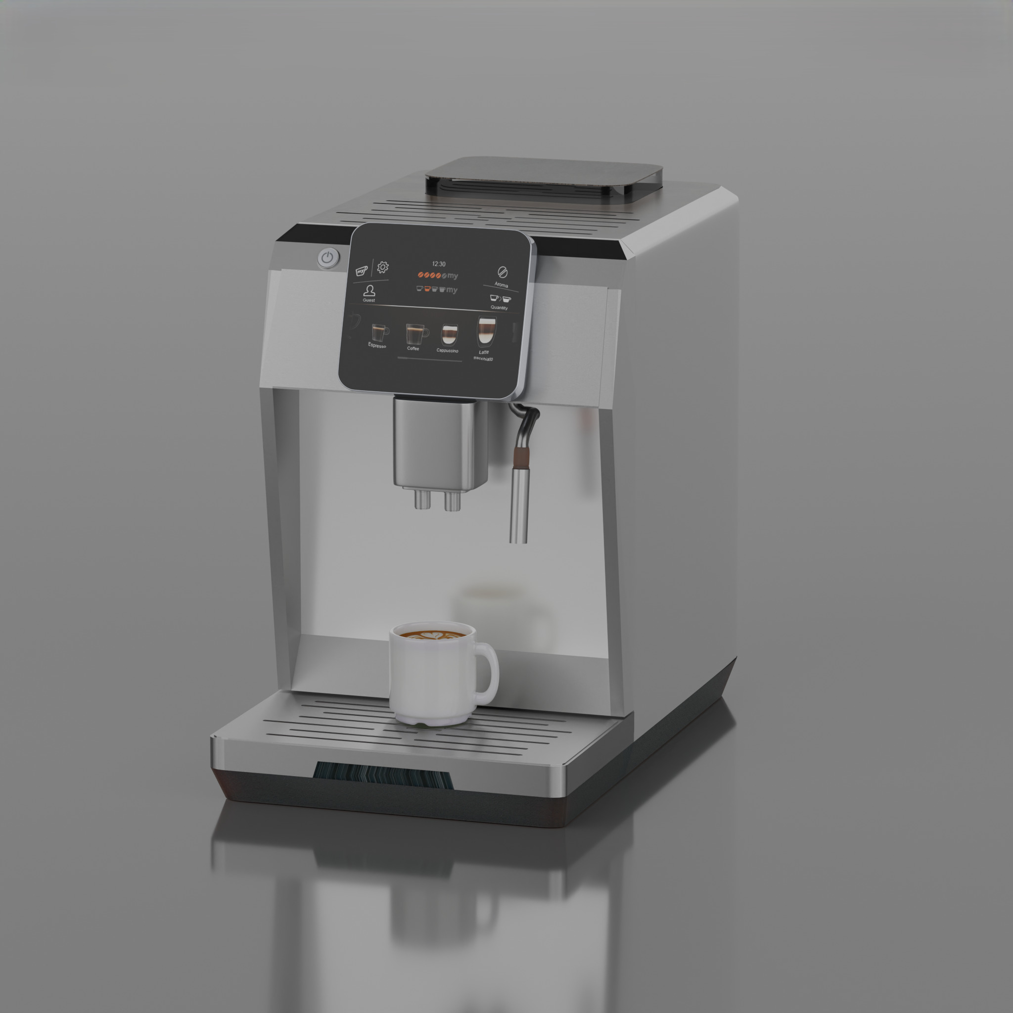 Coffee machine free 3D model | CGTrader