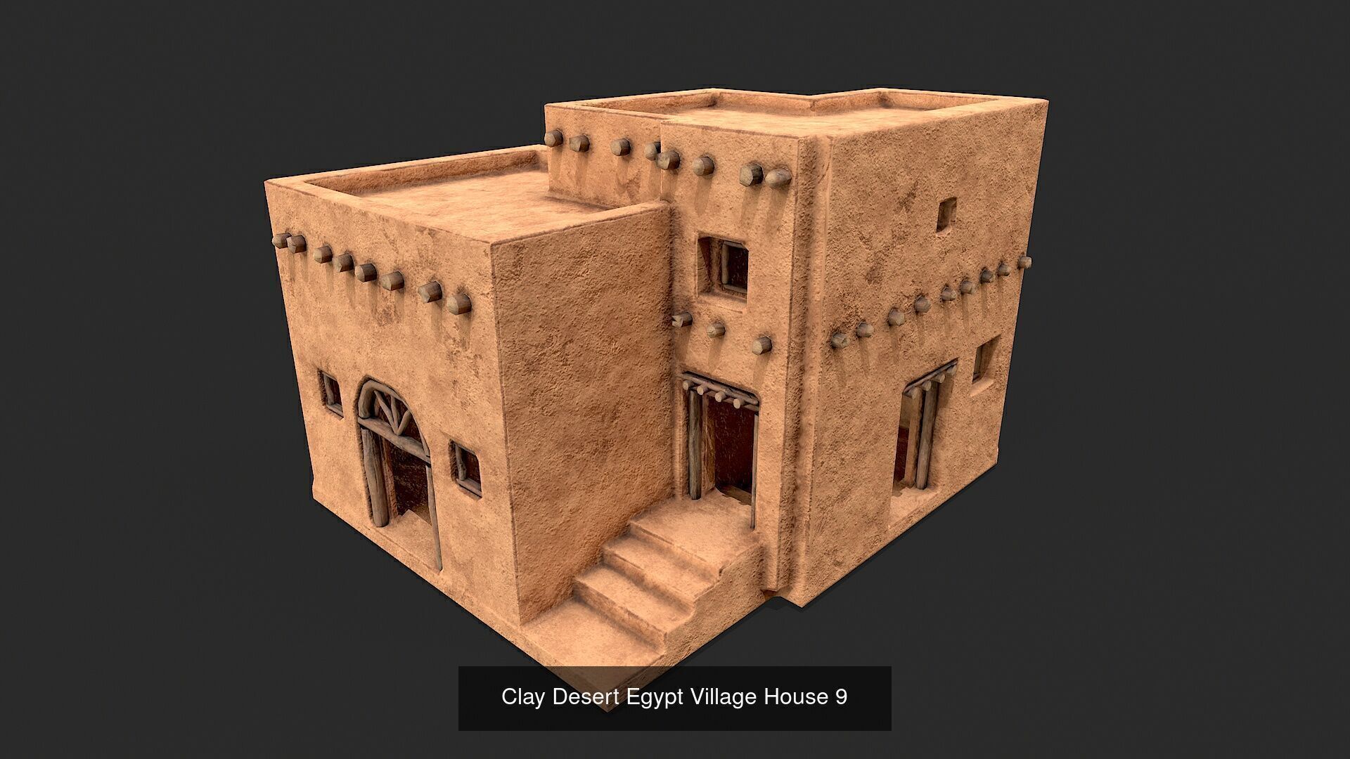 Clay Desert Egypt Village House Collection VR / AR / low-poly | CGTrader