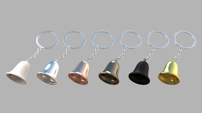bell key chain collection 3D model | CGTrader