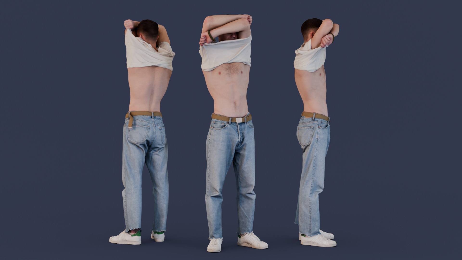 Man Taking Off His Shirt 3D model | CGTrader