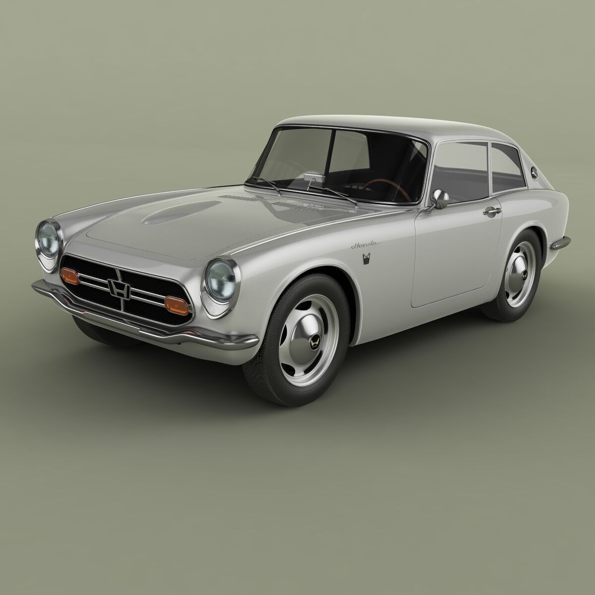 Honda S800 Coupe 3D model | CGTrader