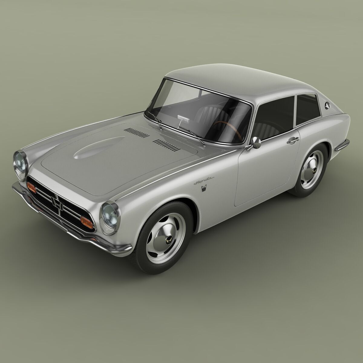 Honda S800 Coupe 3D model | CGTrader