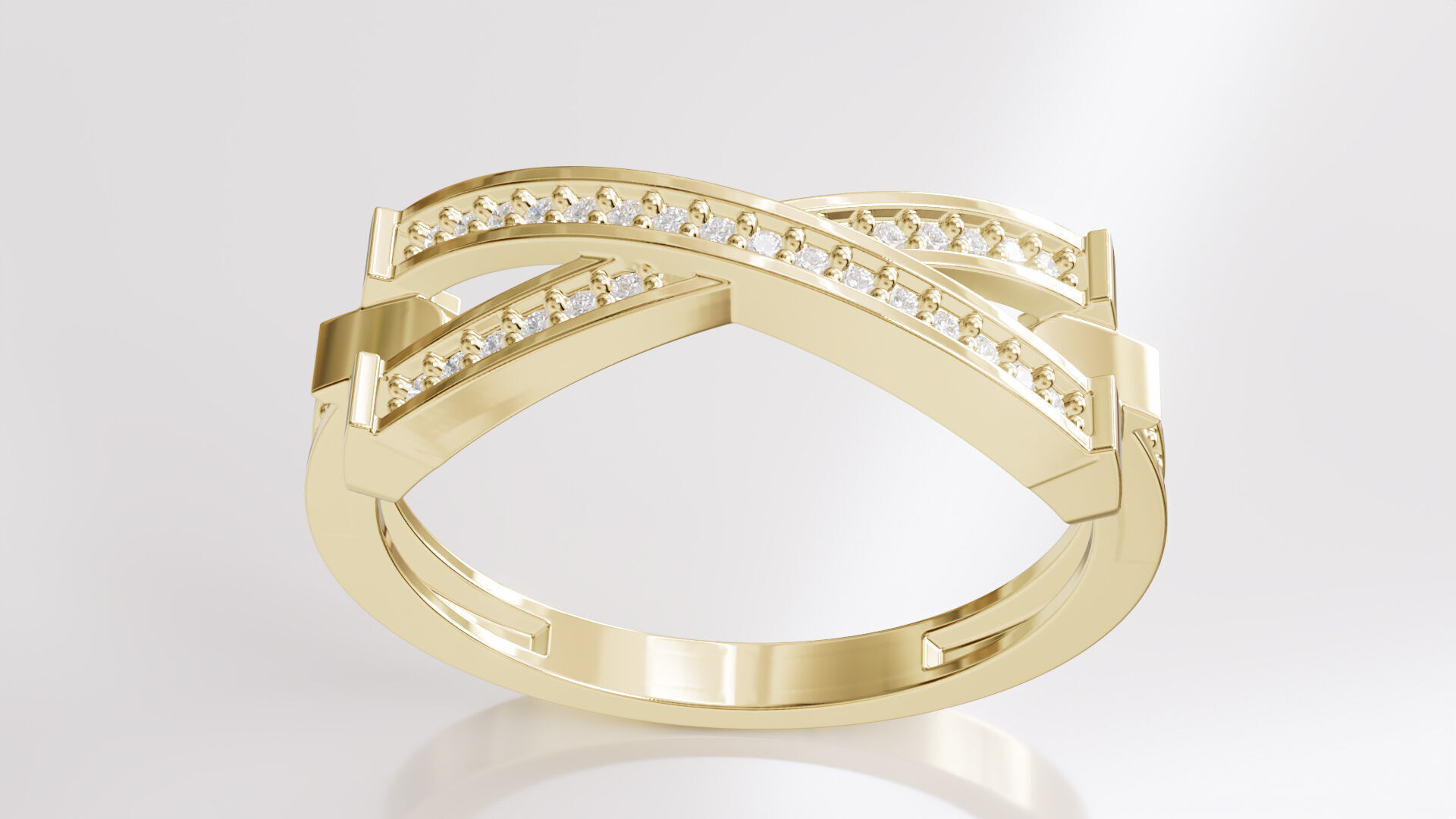 Jewelry Diamond Ring Model RG52 free 3D model 3D printable | CGTrader