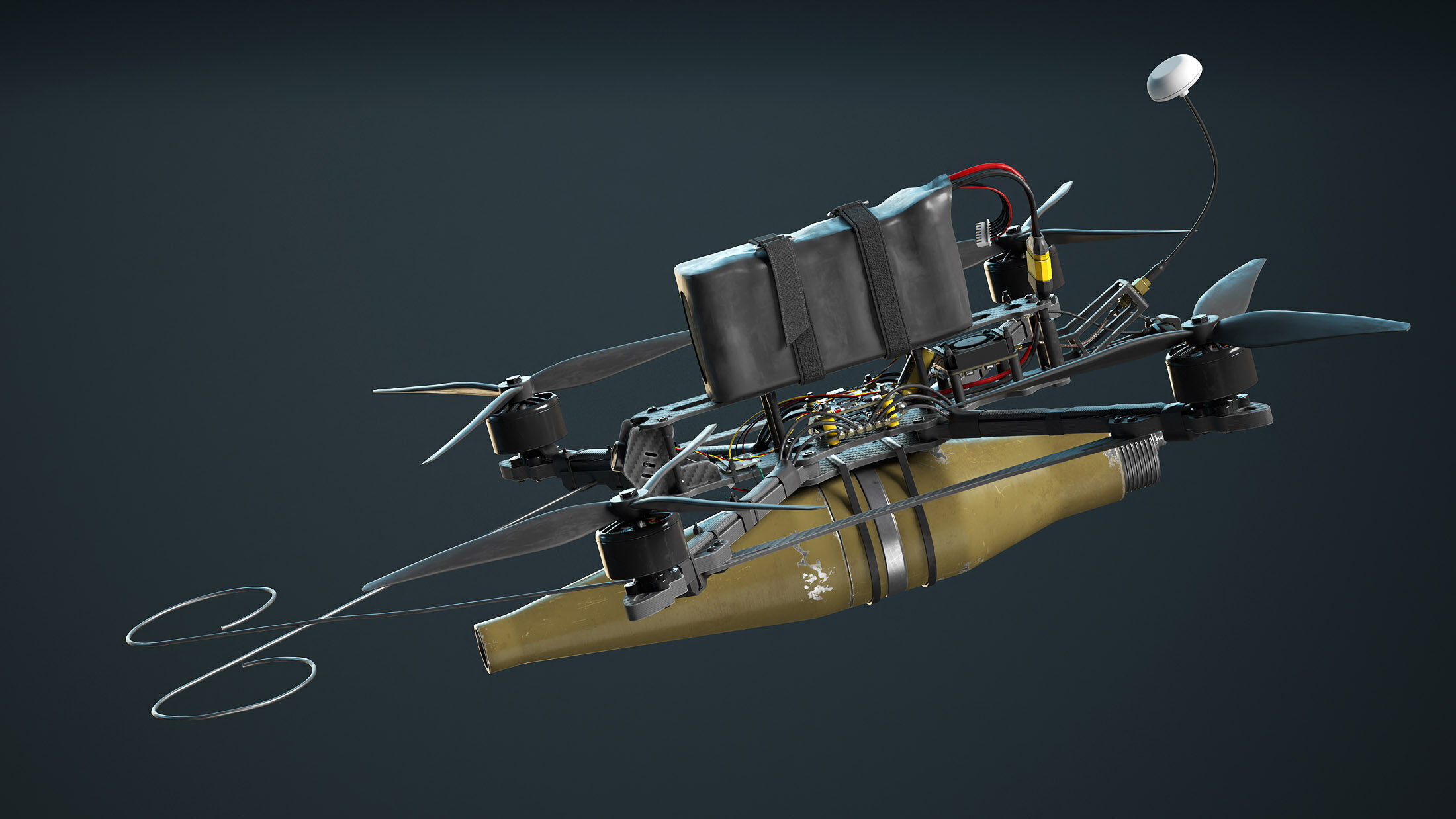 3D model FPV Drone Kamikaze 10 Inches VR / AR / low-poly | CGTrader