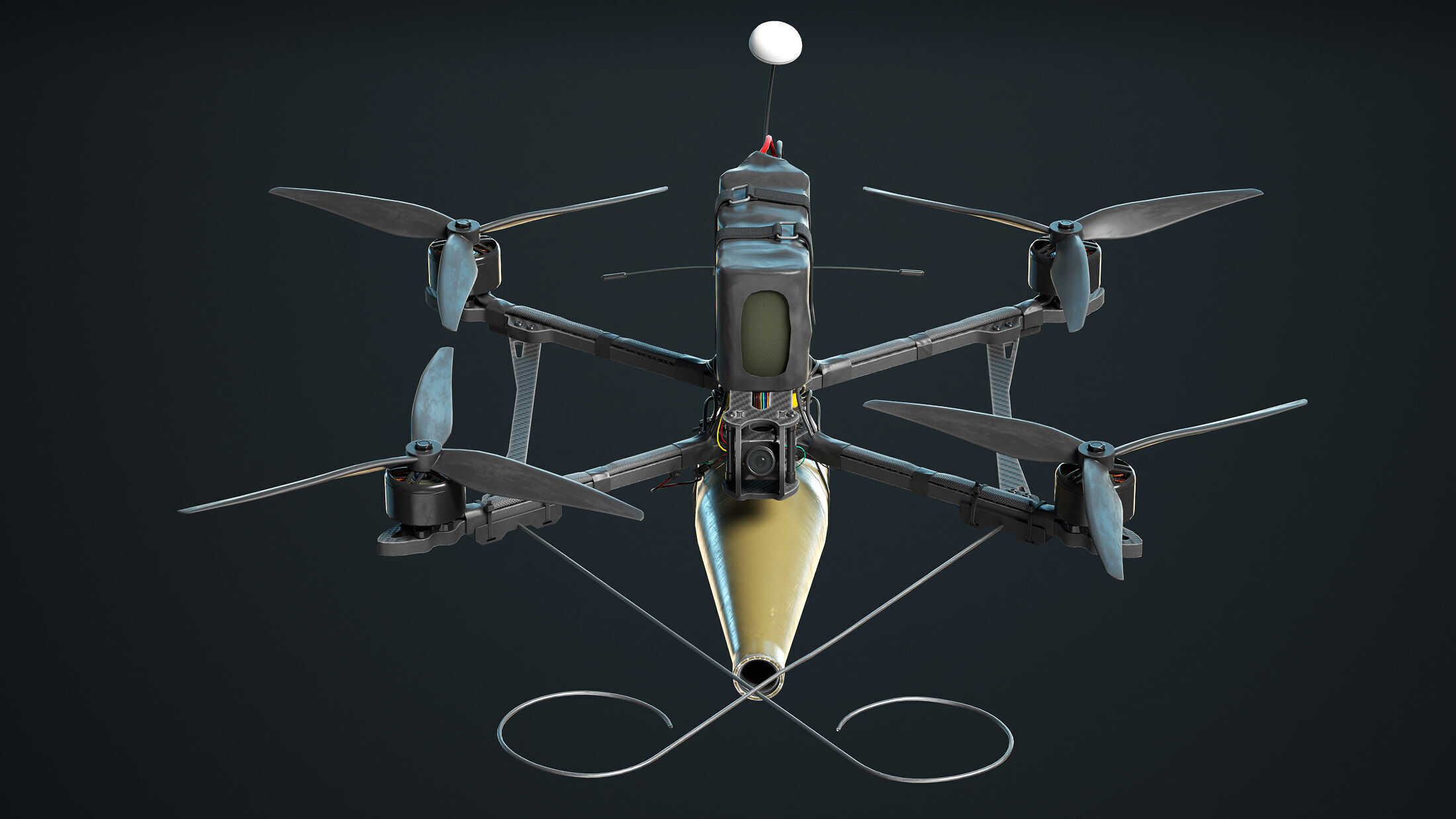 3D model FPV Drone Kamikaze 10 Inches VR / AR / low-poly | CGTrader