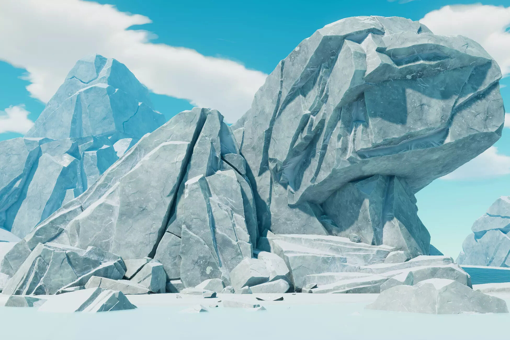 3D model Customizable Rocks and Cliffs VR / AR / low-poly | CGTrader